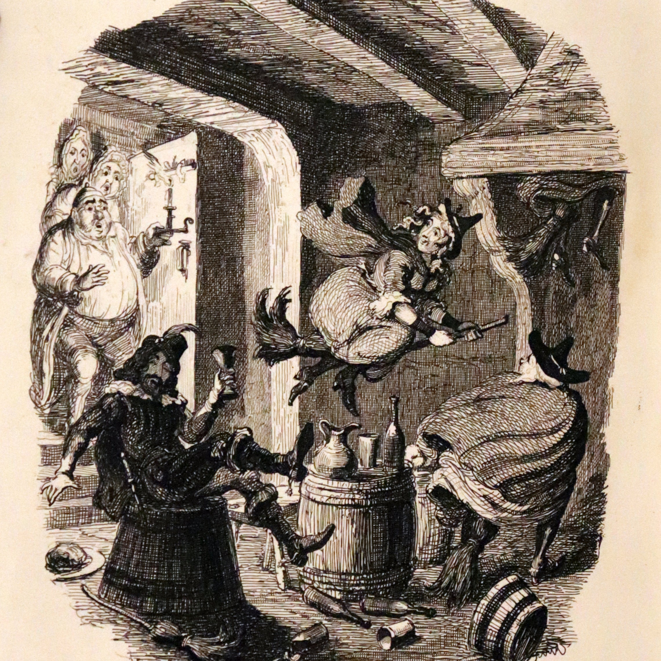 1882 Rare Carmine Edition - Ingoldsby Legends Illustrated by Cruikshank ...