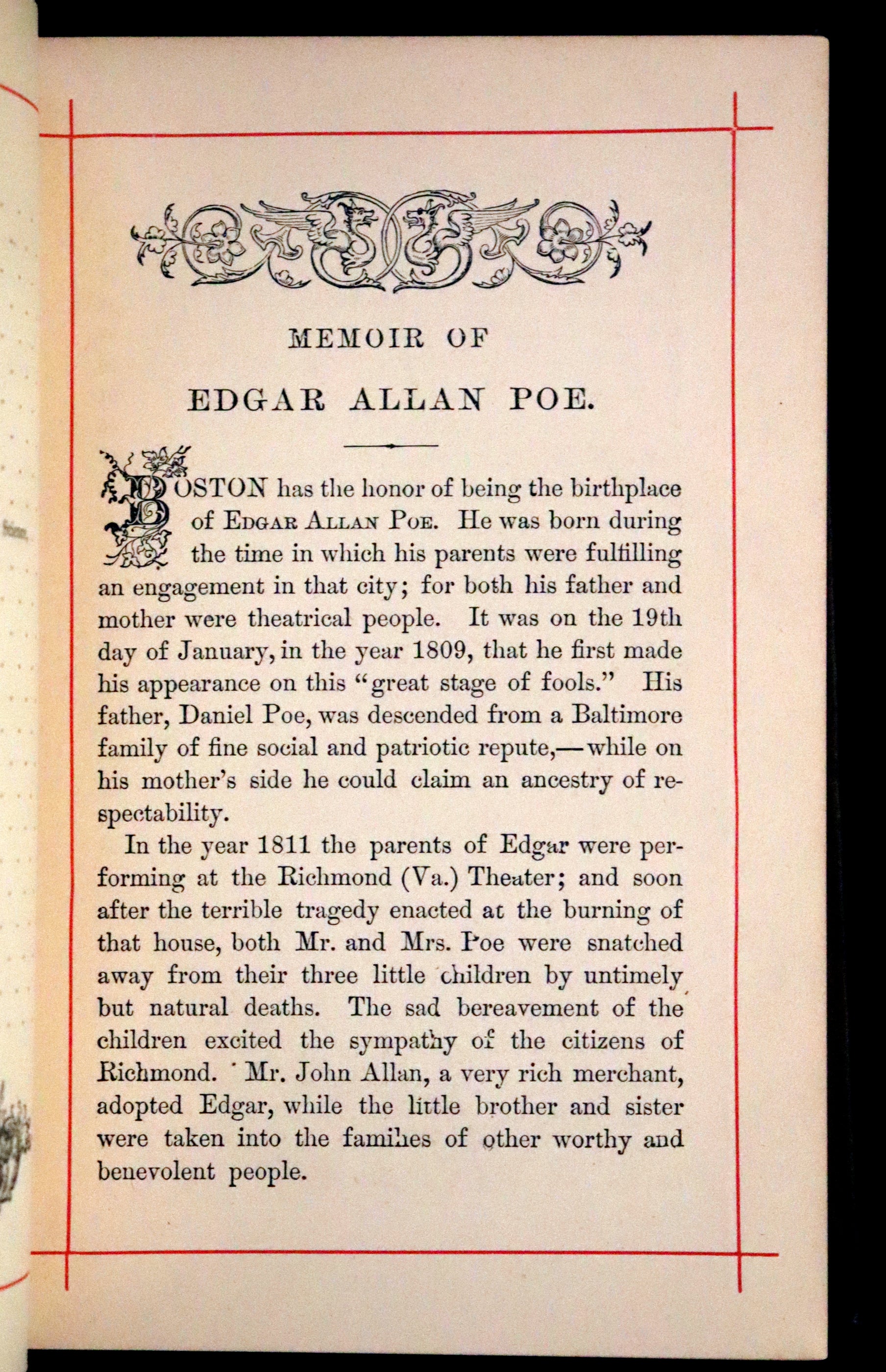 1882 Rare Book - Poems by Edgar Allan Poe with Memoir (The Raven ...