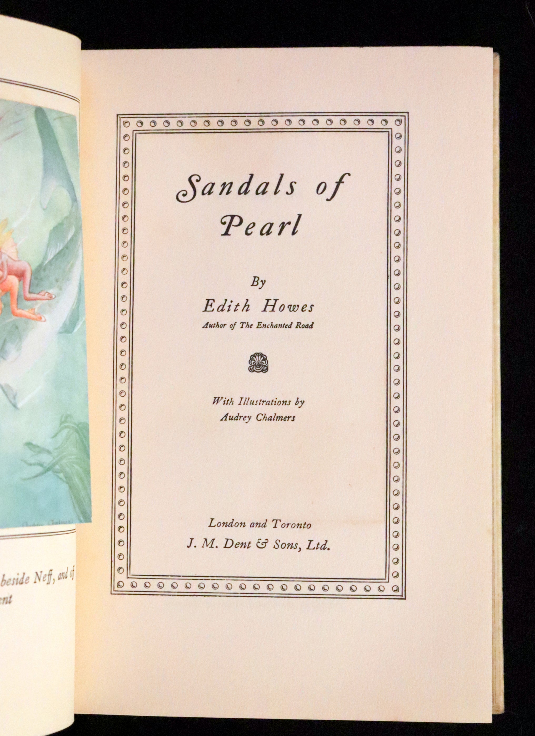 1929 Rare First Edition - Sandals of Pearl, Edith Howes Fairy Tale, il ...