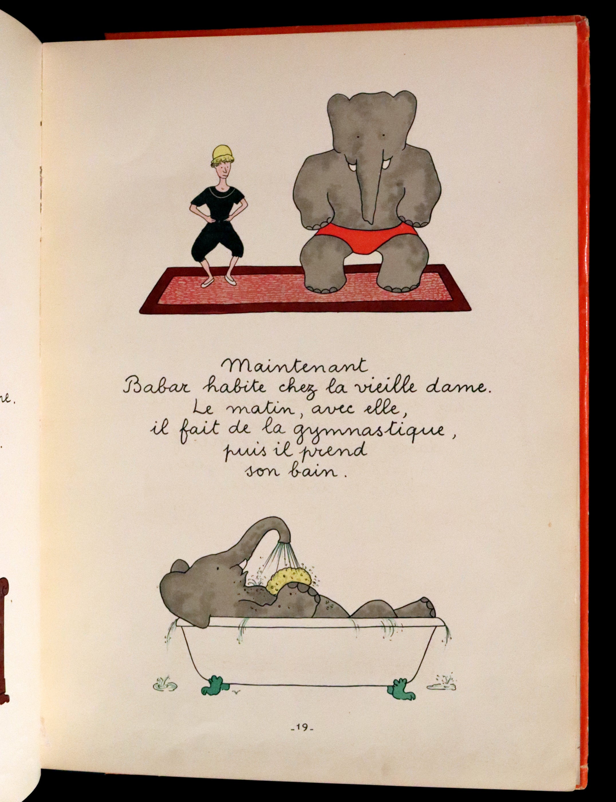 1931 True French First Edition - Histoire de Babar le Petit Elephant by ...