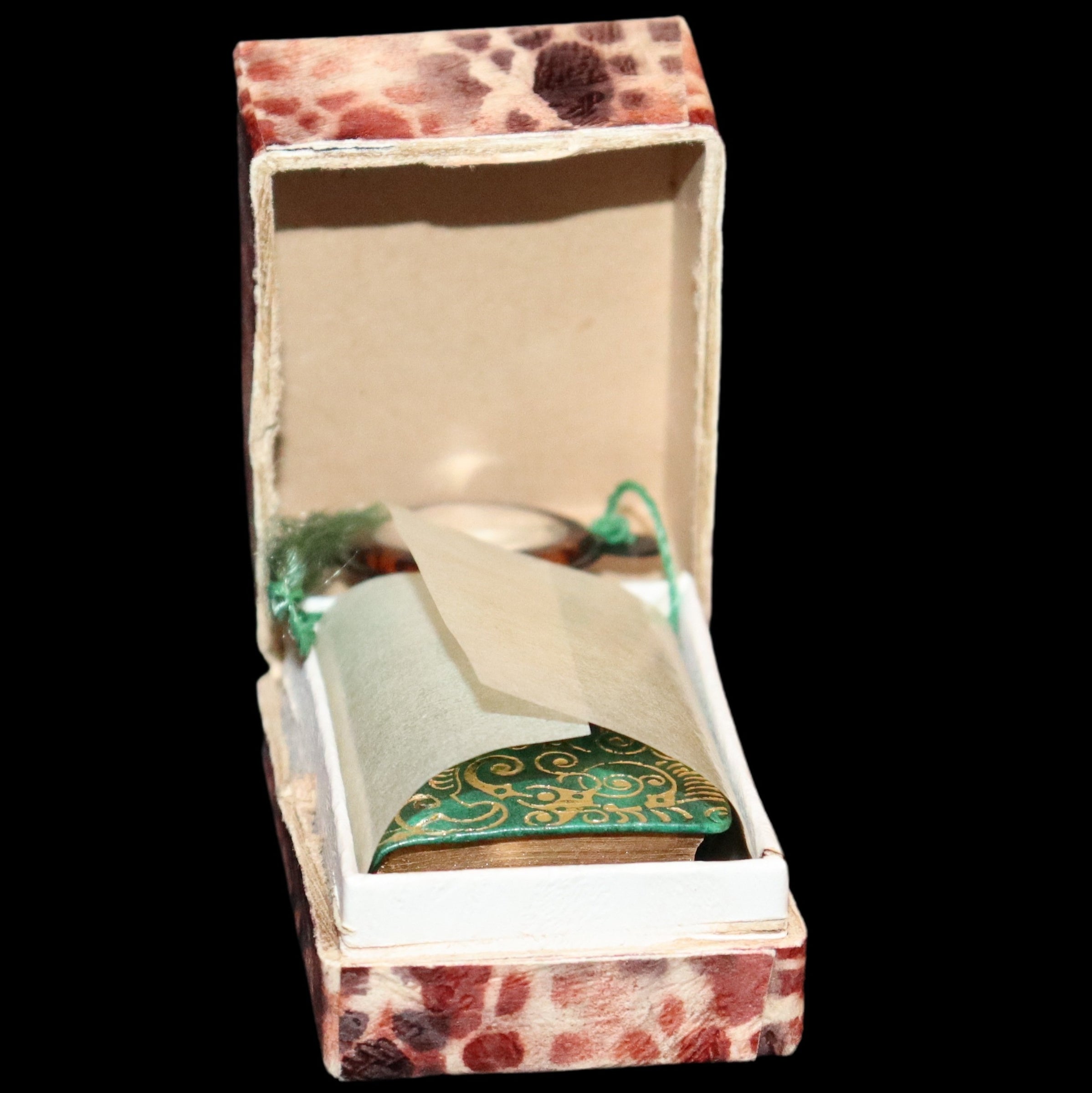 1920 Rare Miniature 1.5" X 1" Arabic Book - The Koran (Quran) publishe ...