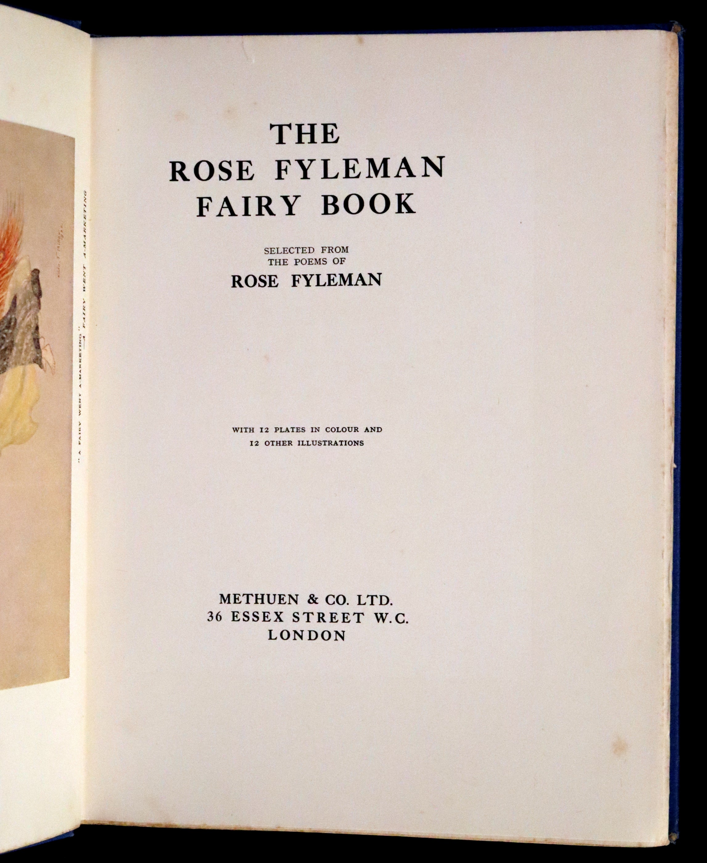 1923 Rare First Edition - The Rose Fyleman Fairy Book Illustrated by ...