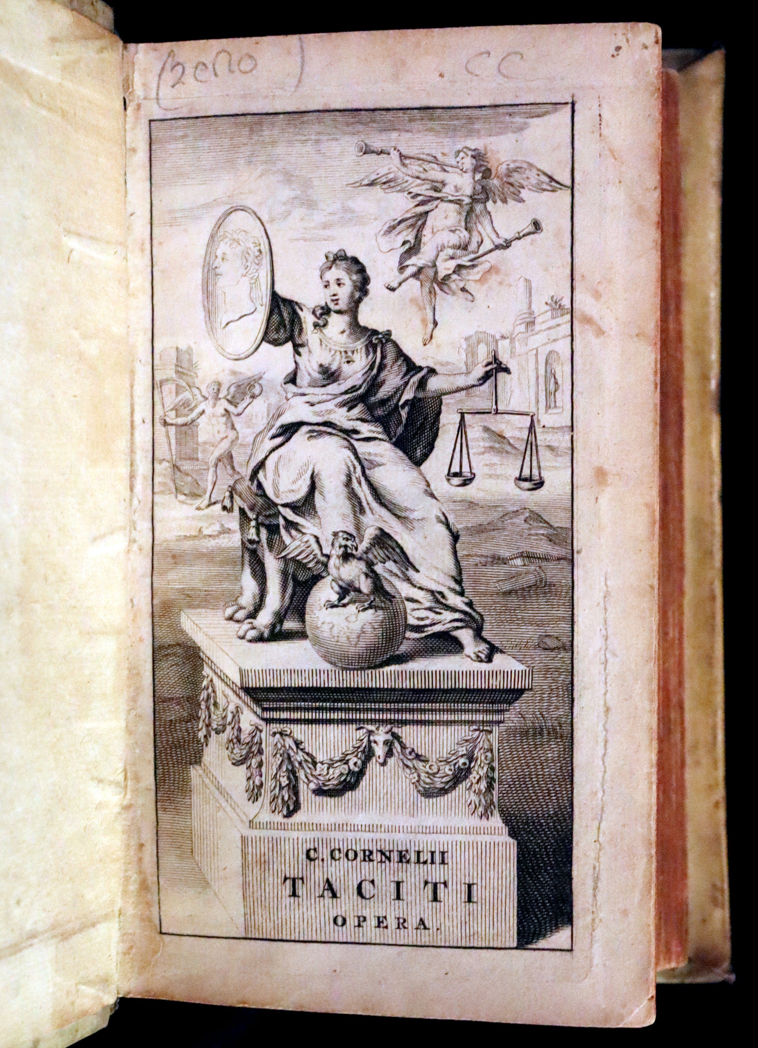 1687 Rare Latin Vellum Book - Tacitus Works on Roman Empire's Society ...