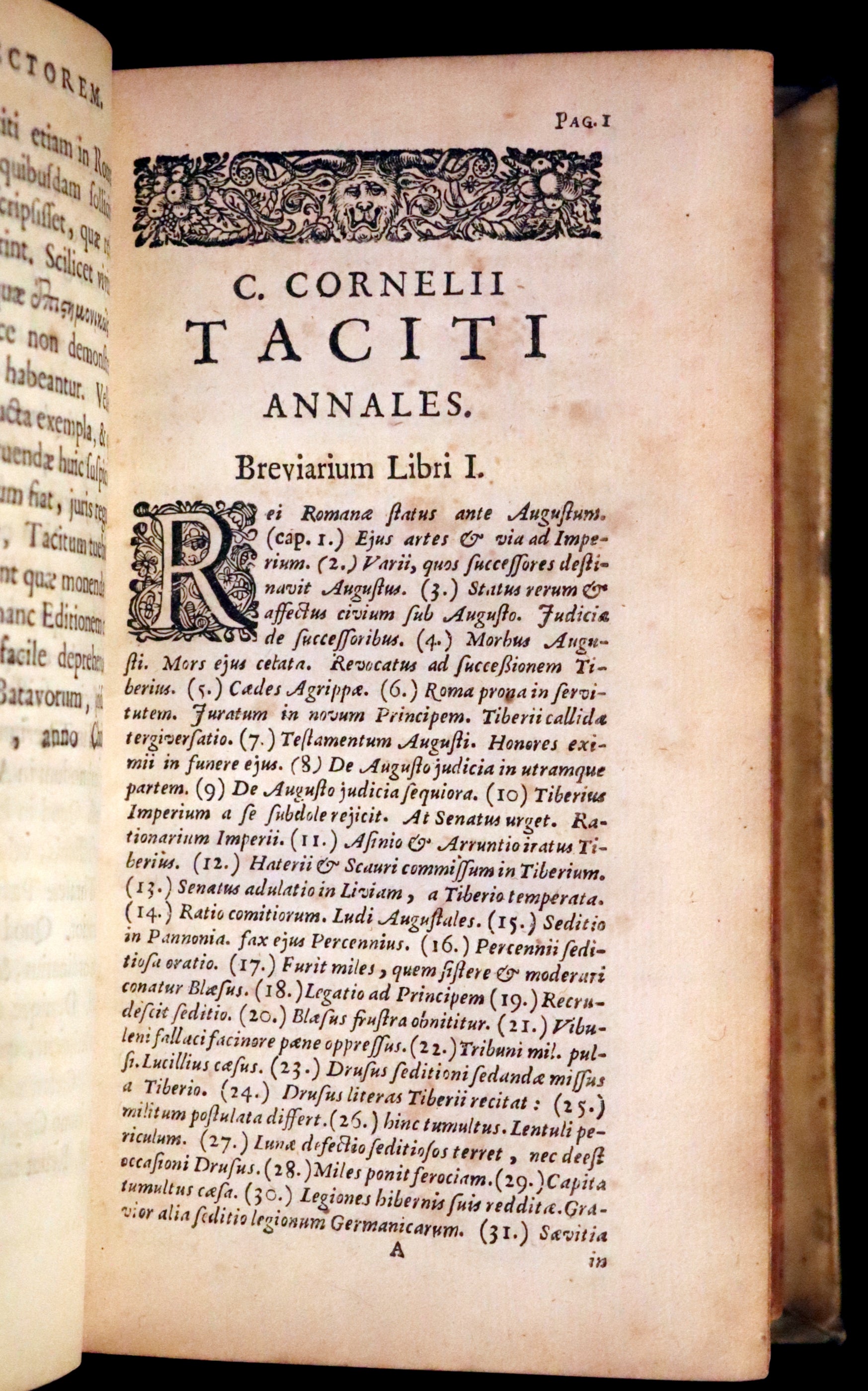 1687 Rare Latin Vellum Book - Tacitus Works on Roman Empire's Society ...