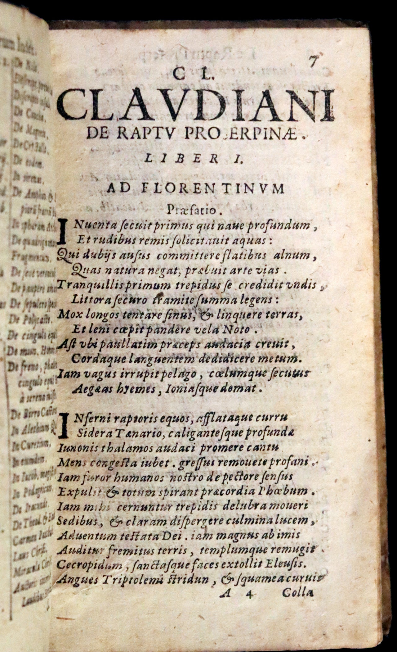 1674 Scarce Latin Vellum Book - Claudian's Latin Poetry of late ...