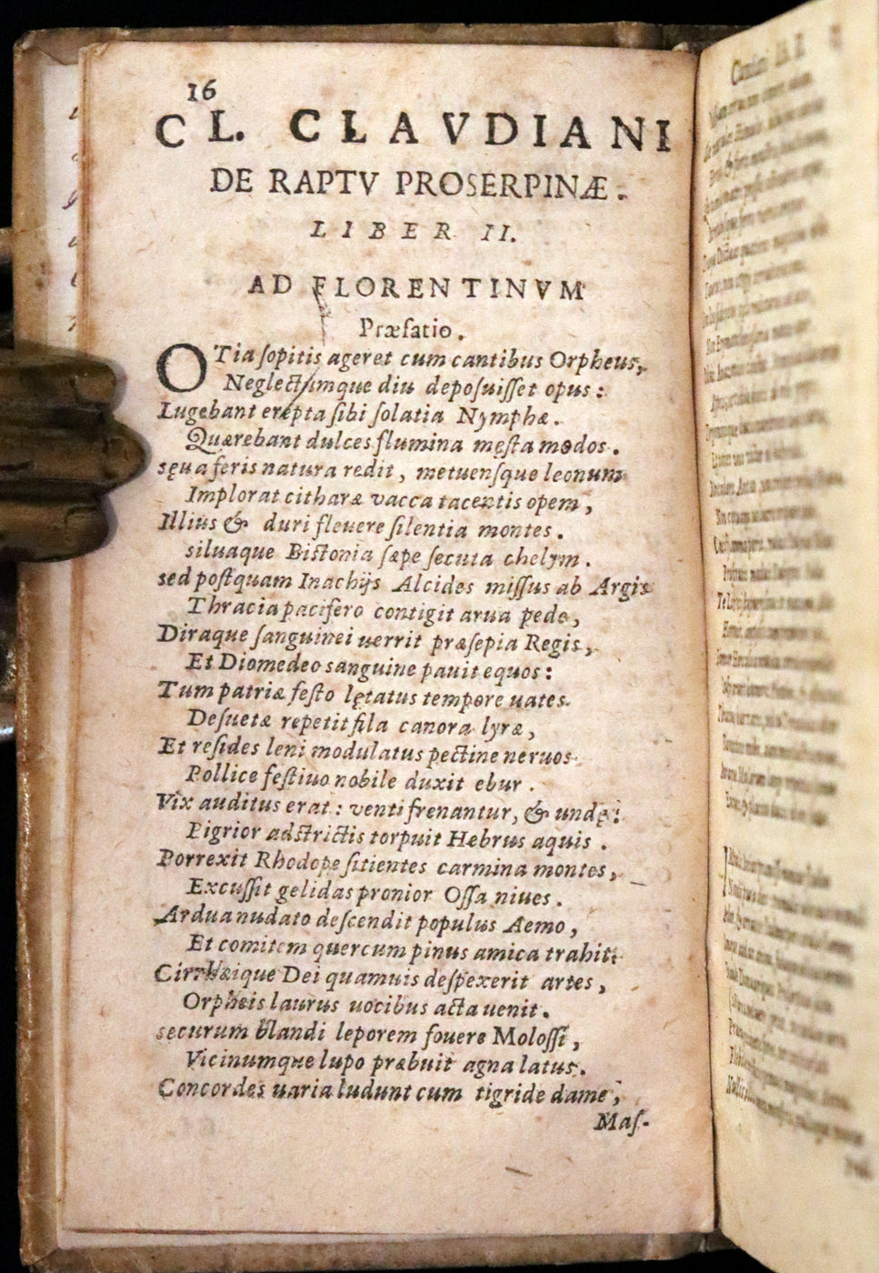 1674 Scarce Latin Vellum Book - Claudian's Latin Poetry of late ...