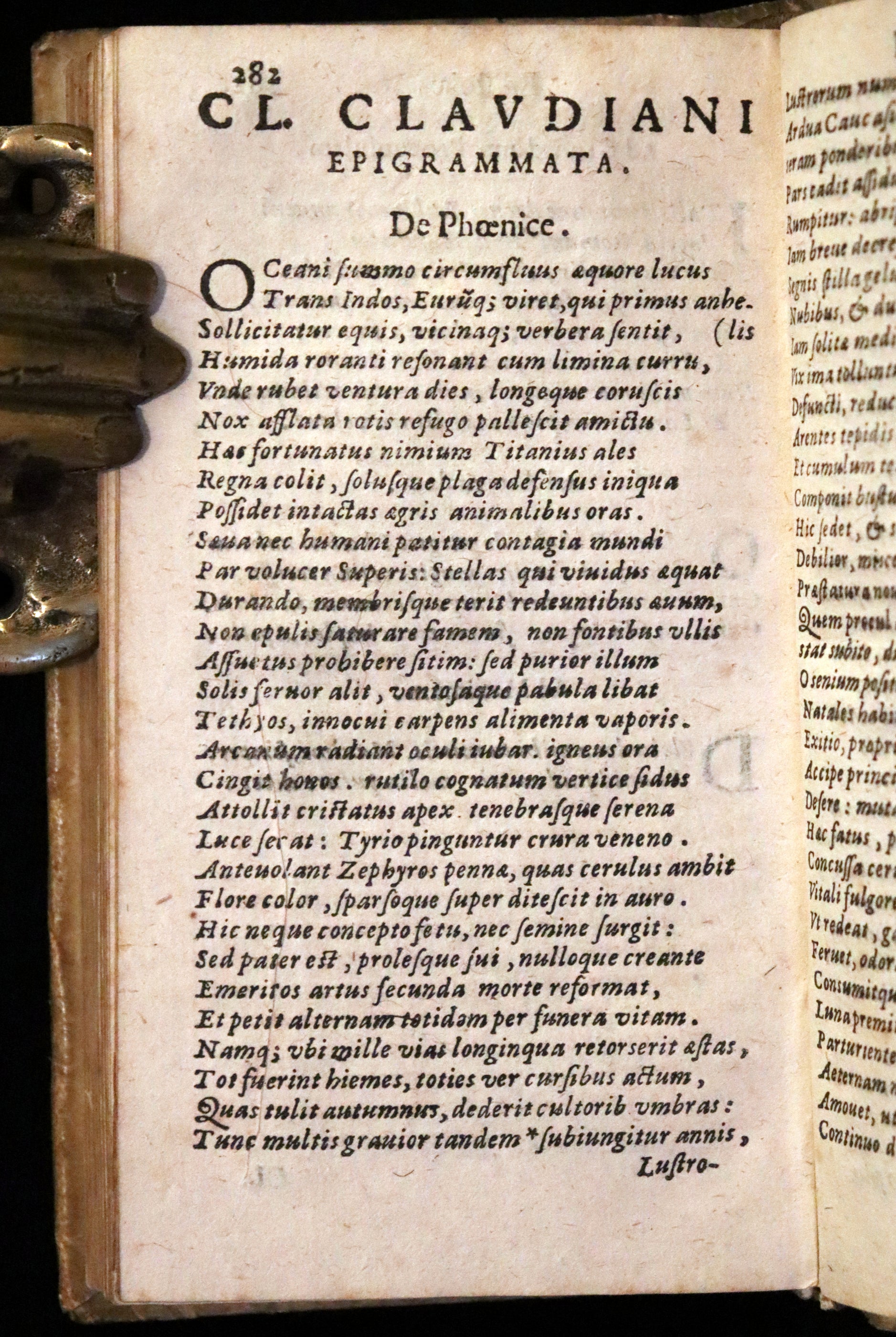 1674 Scarce Latin Vellum Book - Claudian's Latin Poetry of late ...