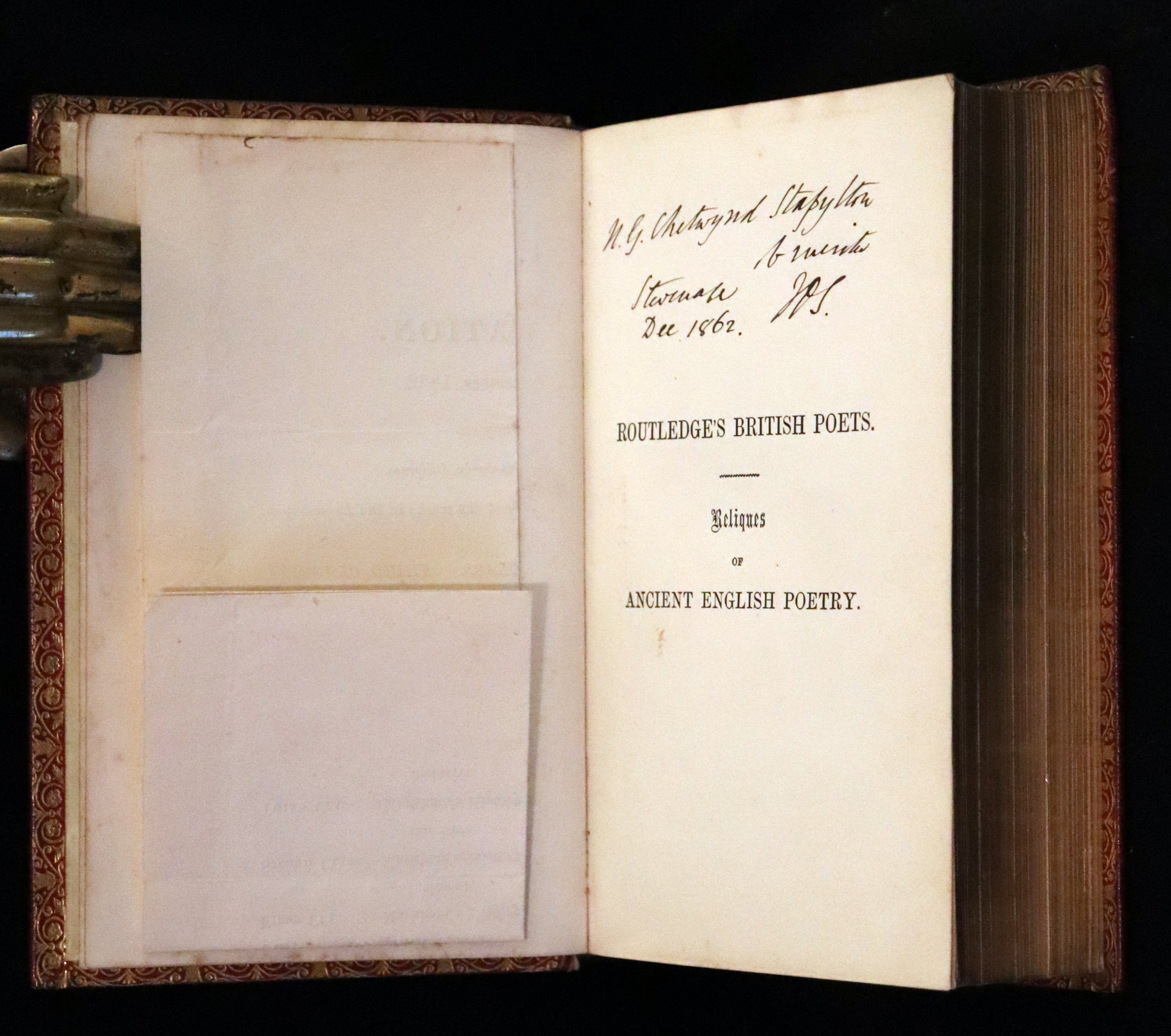 1859 Rare Victorian Book - Reliques of Ancient English Poetry and Old ...