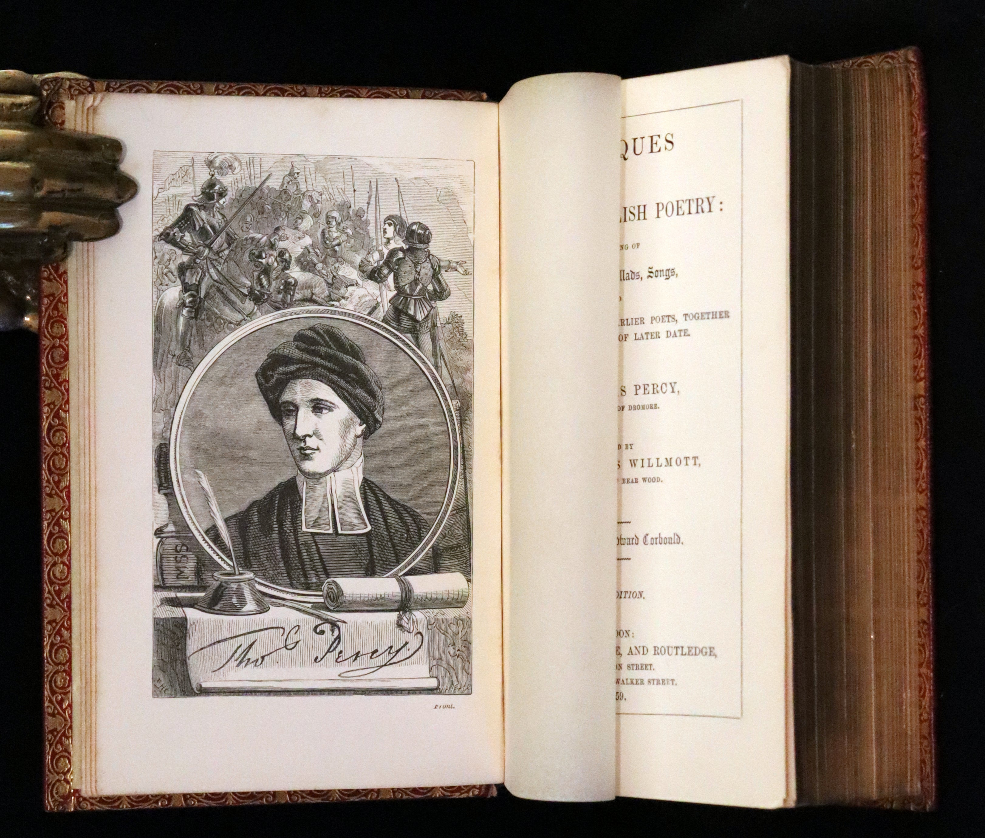 1859 Rare Victorian Book - Reliques of Ancient English Poetry and Old ...