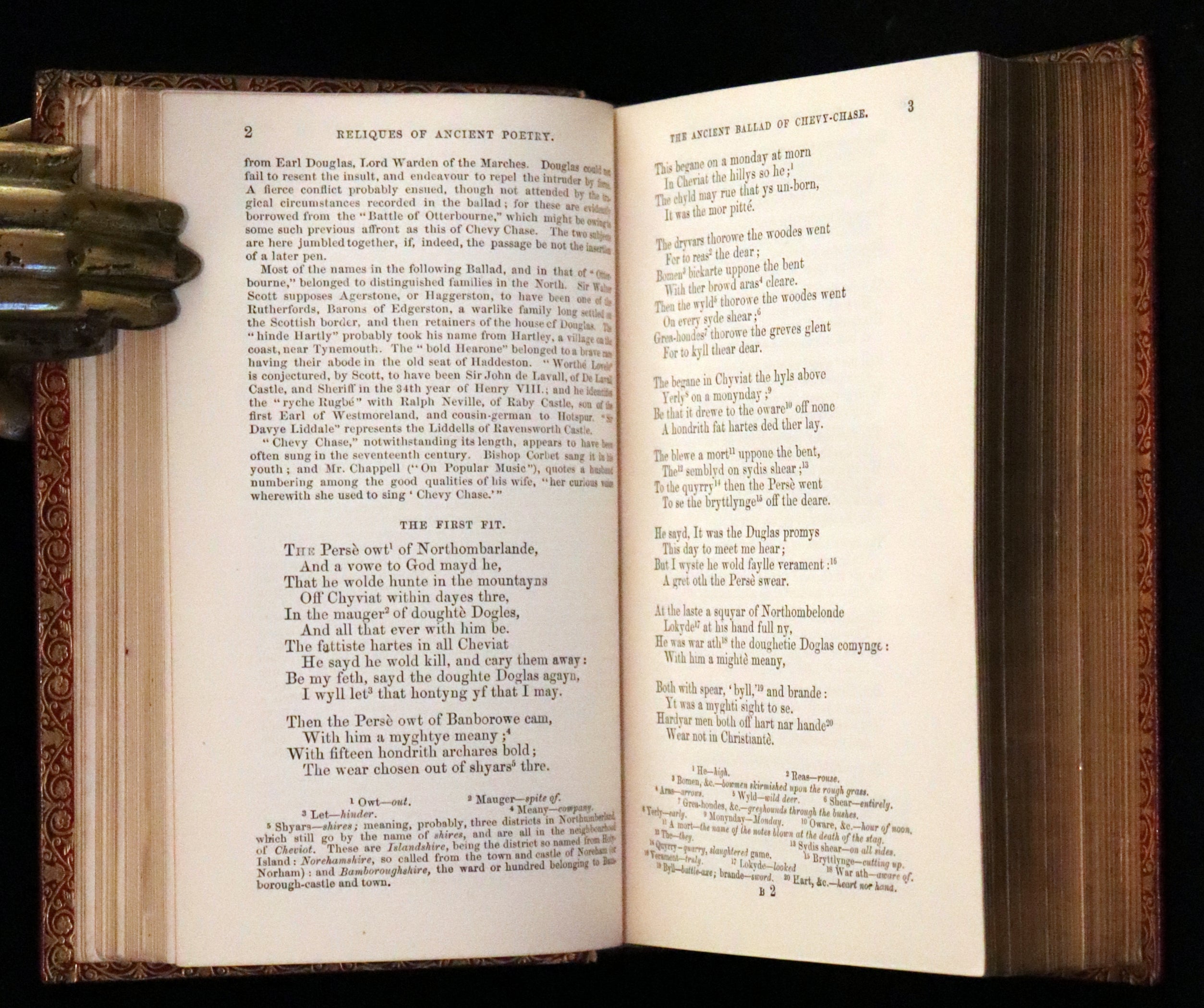 1859 Rare Victorian Book - Reliques of Ancient English Poetry and Old ...