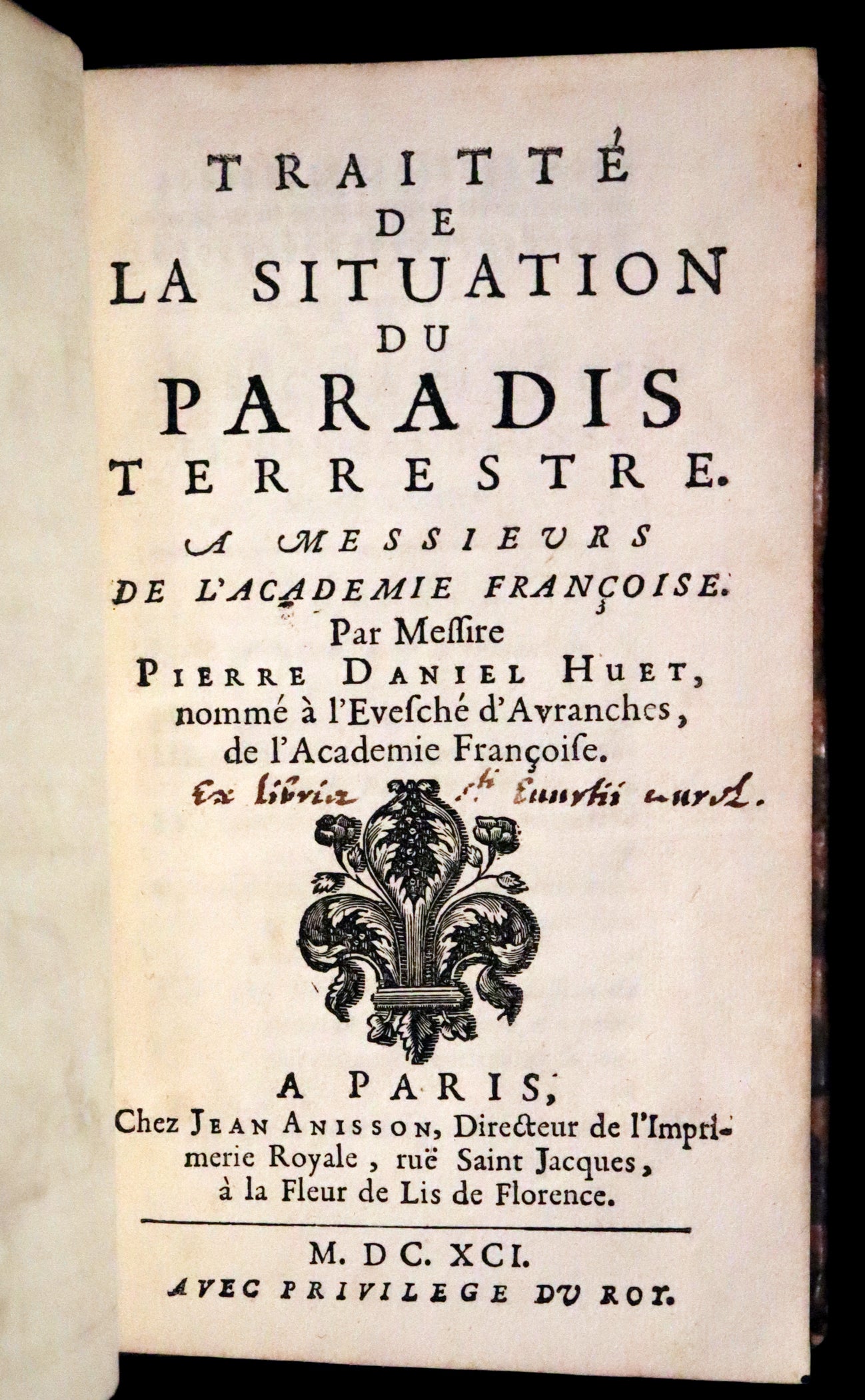 1691 Rare French First Edition - Treatise on the Location of the ...