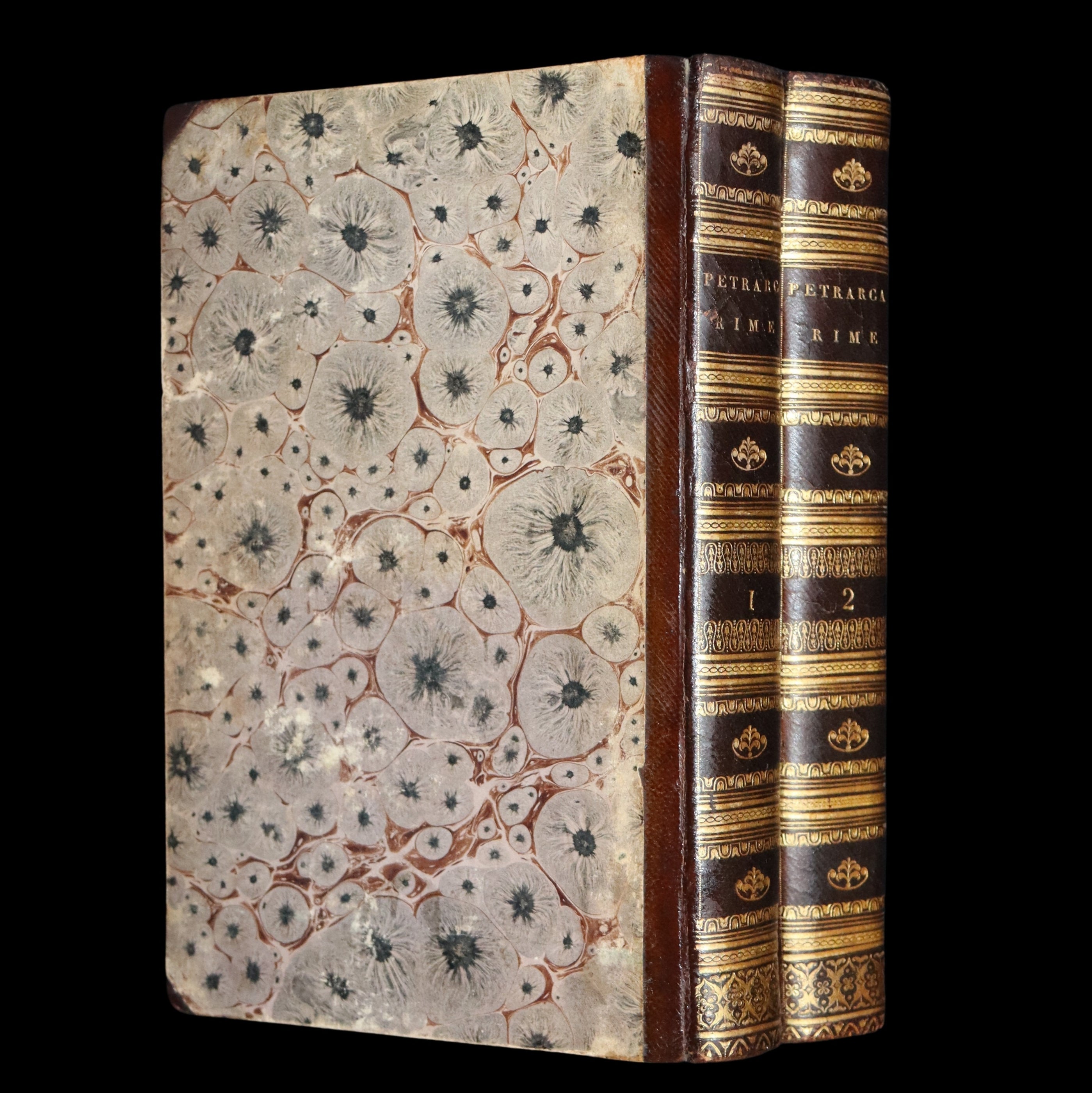 1821 Scarce Italian Book set - Le Rime di Francesco Petrarca, Petrarch ...