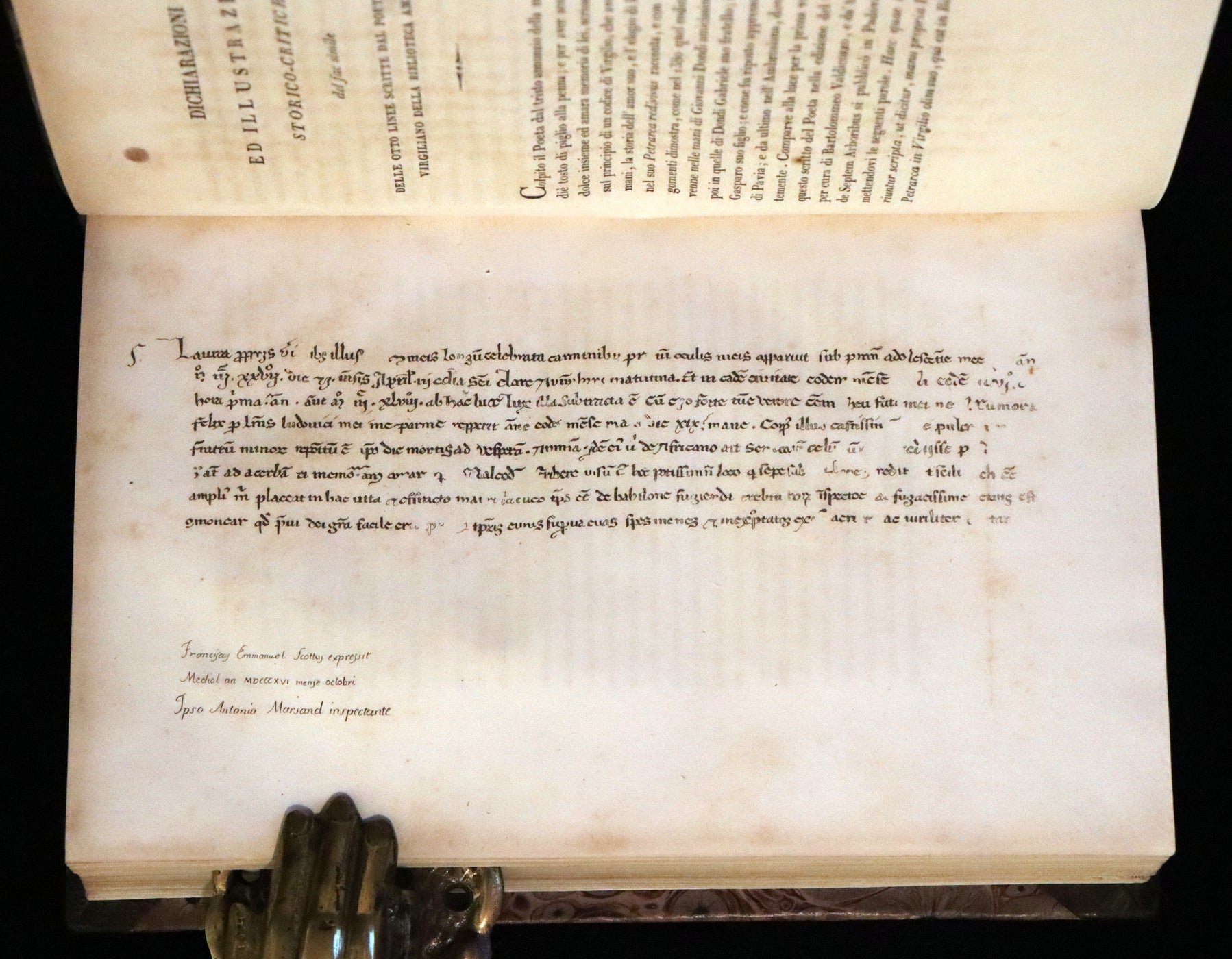 1821 Scarce Italian Book set - Le Rime di Francesco Petrarca, Petrarch ...