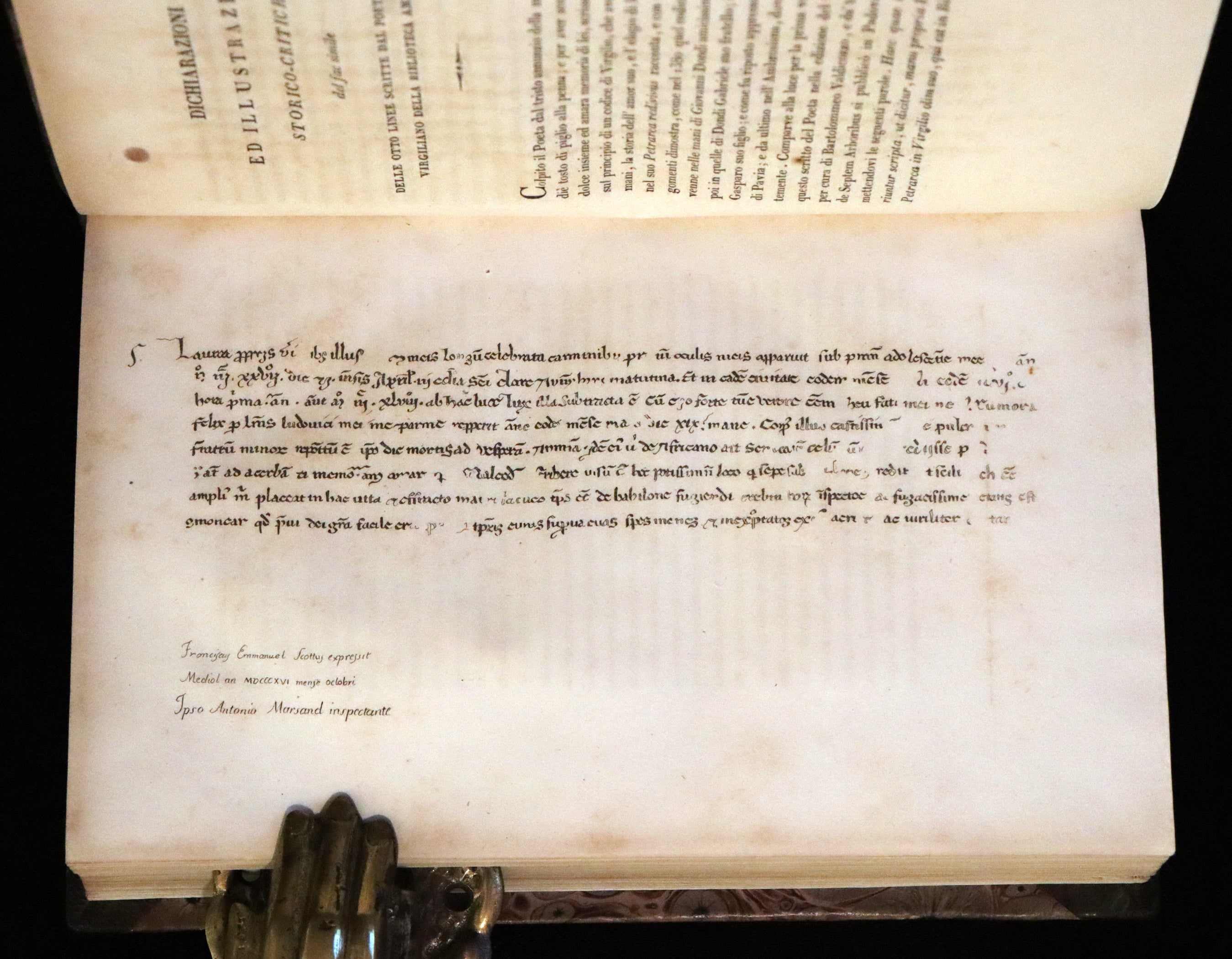 1821 Scarce Italian Book set - Le Rime di Francesco Petrarca, Petrarch ...