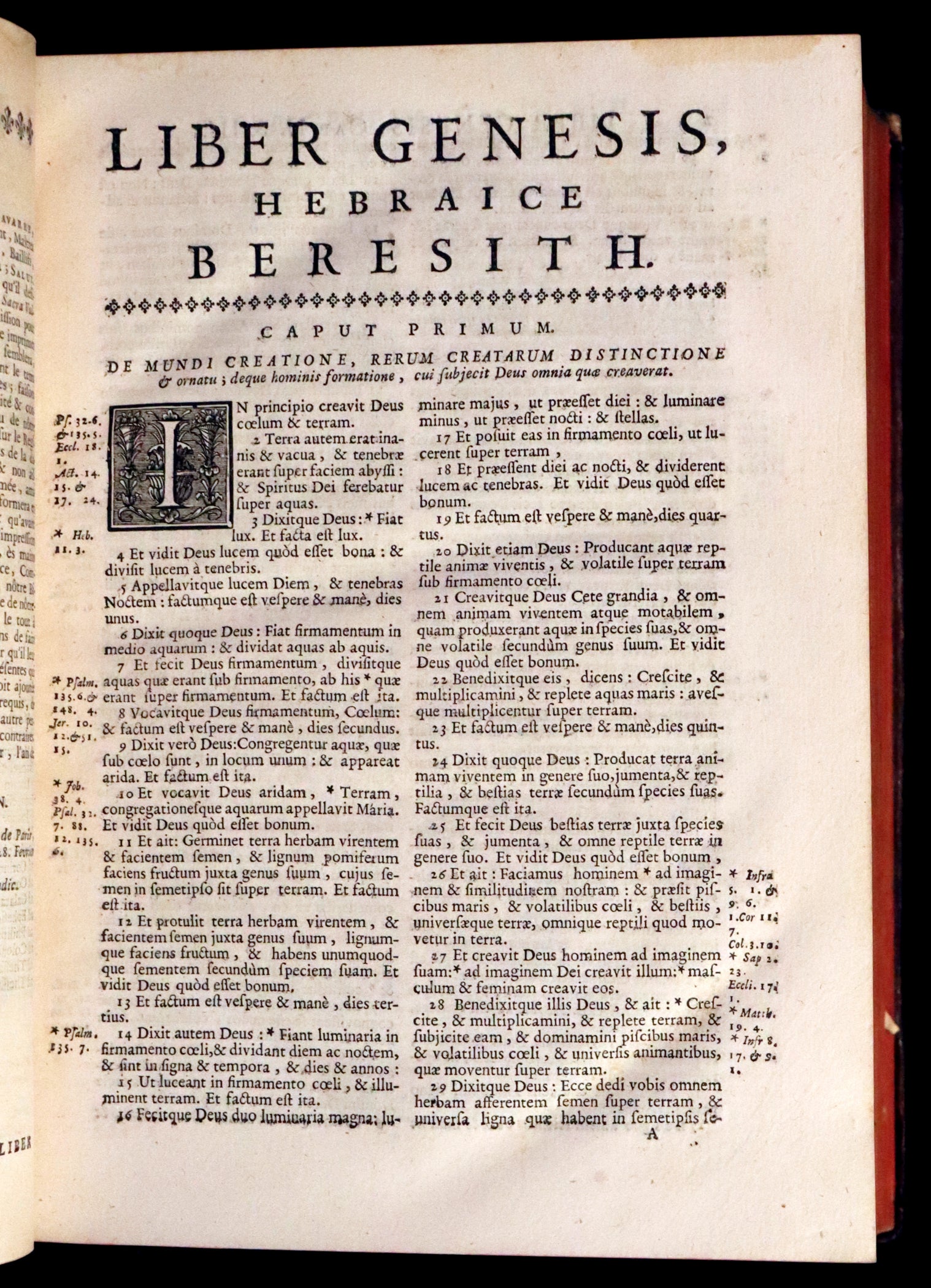 1743 Rare Latin Bible - Biblia Sacra, Holy Bible published in Lyons ...