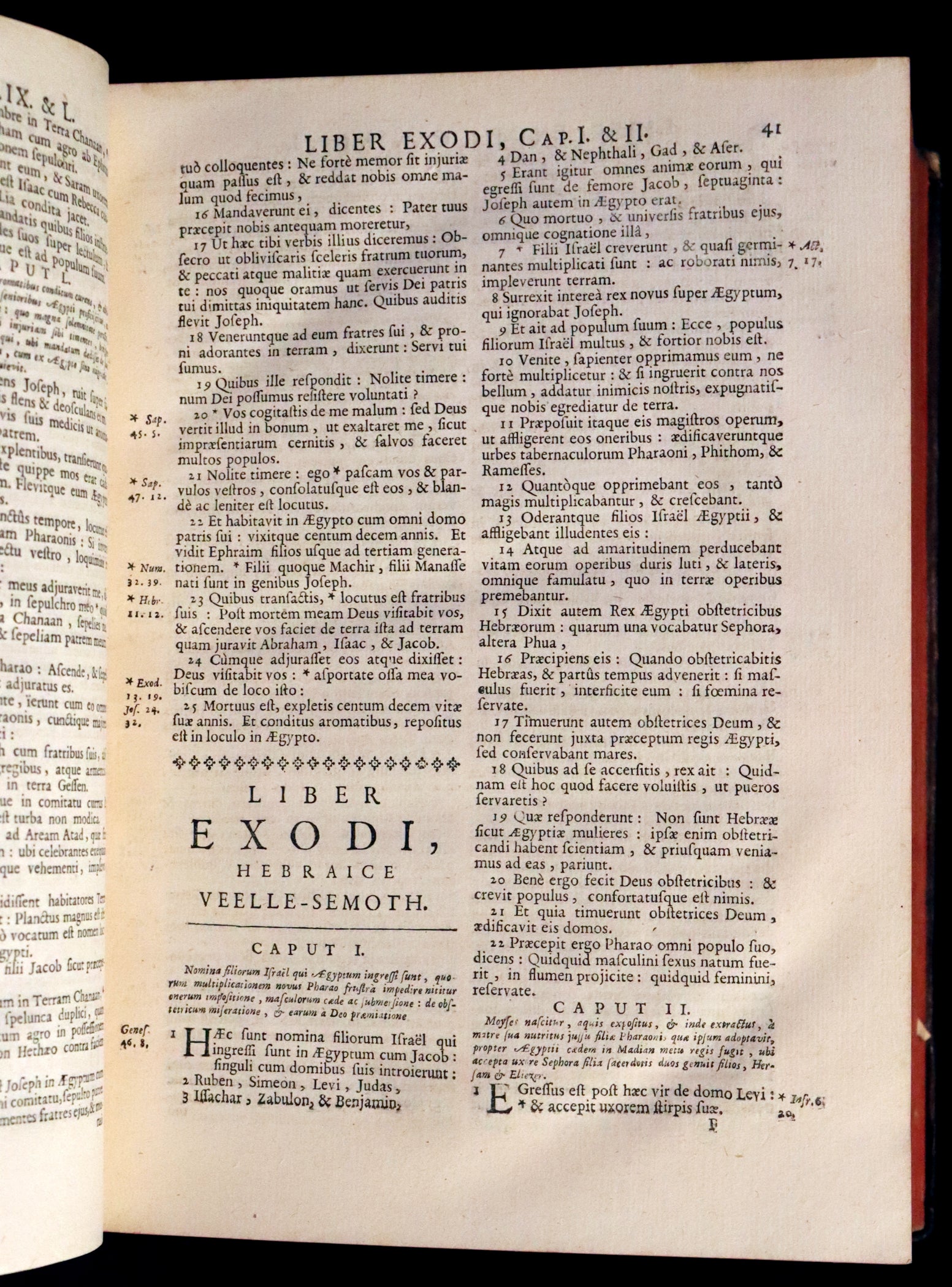 1743 Rare Latin Bible - Biblia Sacra, Holy Bible published in Lyons ...