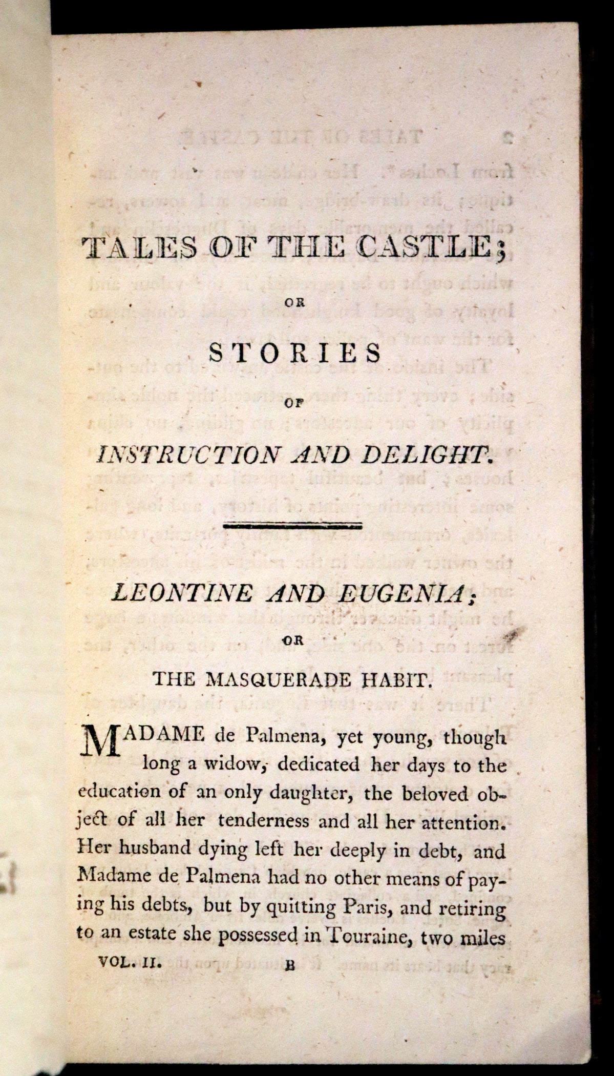 1806 Rare Book Set - Tales of the Castle: or Stories of Instruction and ...