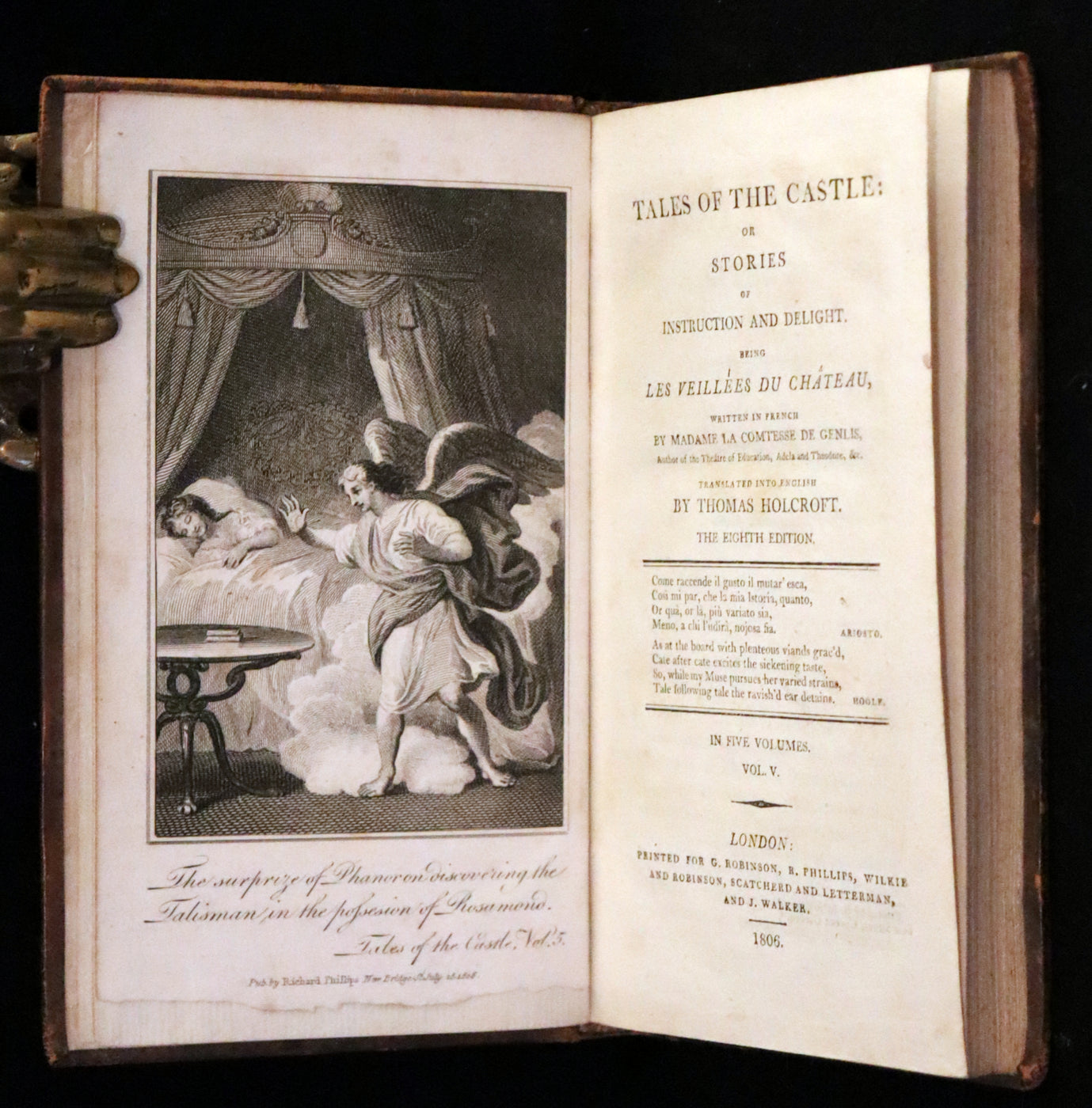 1806 Rare Book Set - Tales of the Castle: or Stories of Instruction and ...