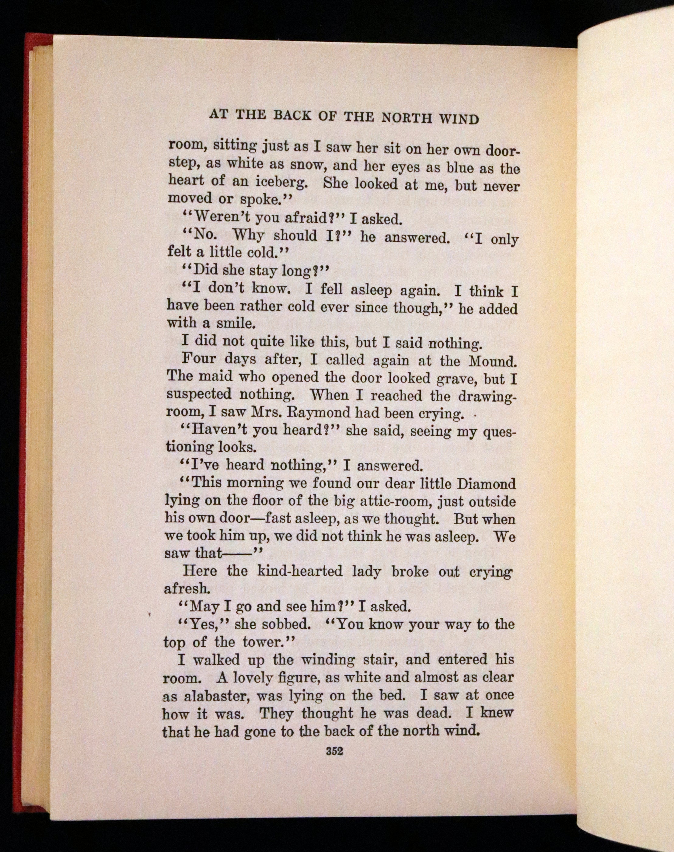 1909 Rare Book - At the Back of the North Wind illustrated by Maria L ...