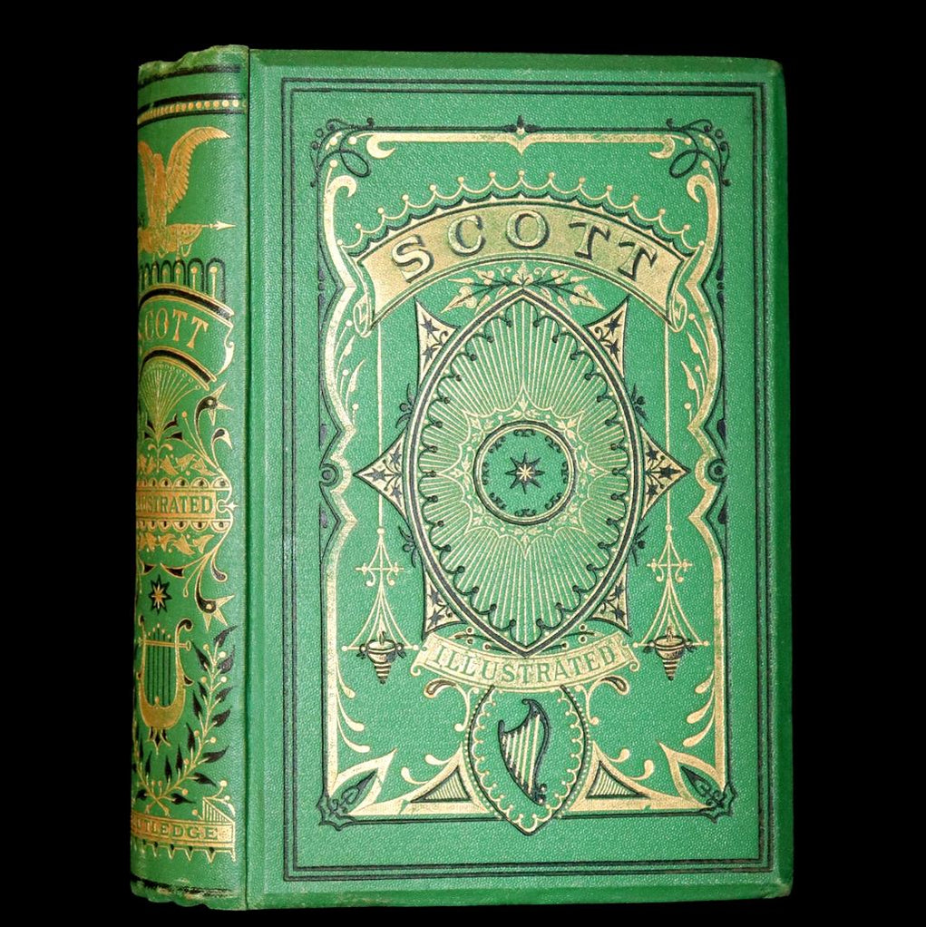 1870 Rare Book ~ The Poetical Works of Sir Walter Scott Illustrated by ...