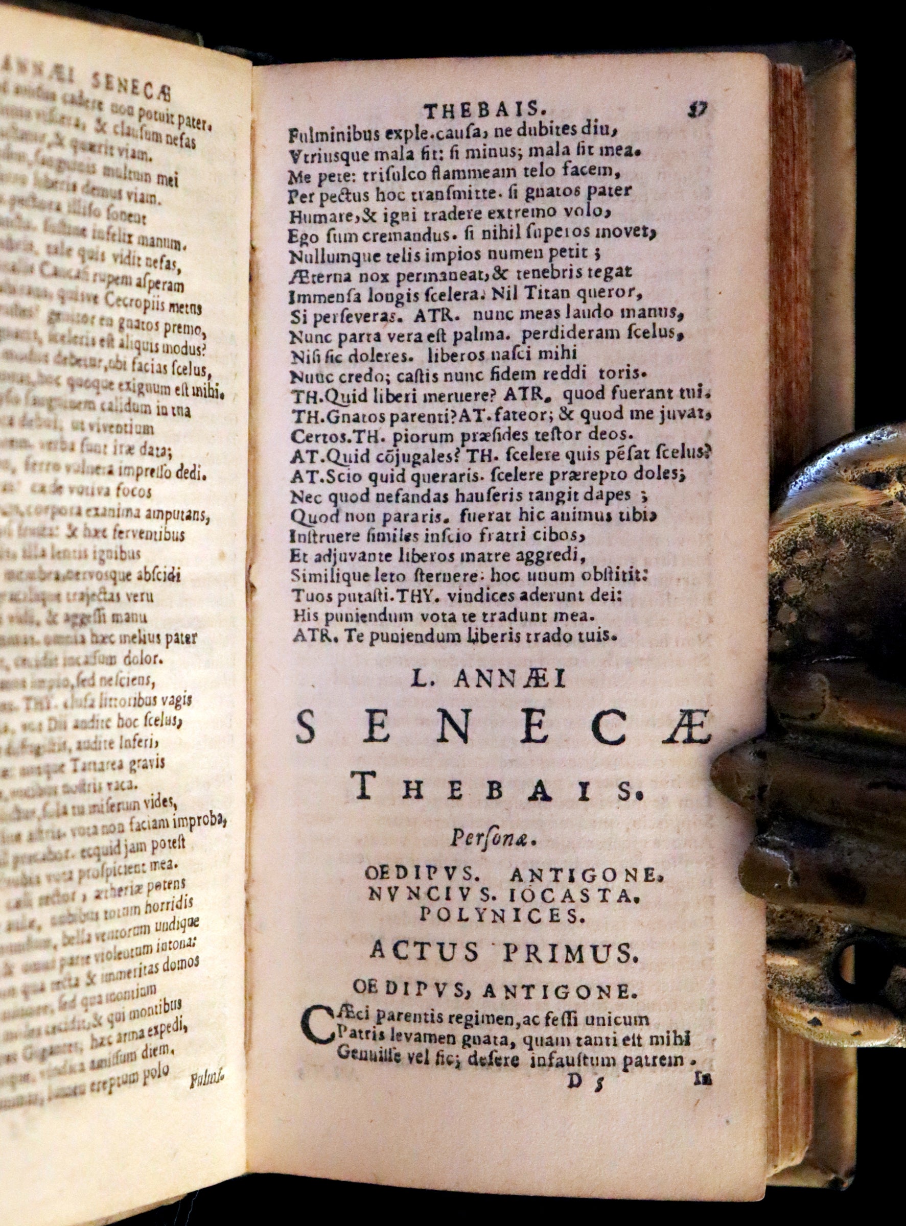 1628 Rare Latin Book - Seneca, L. Annæi Senecæ - Tragedies, Oedipus ...