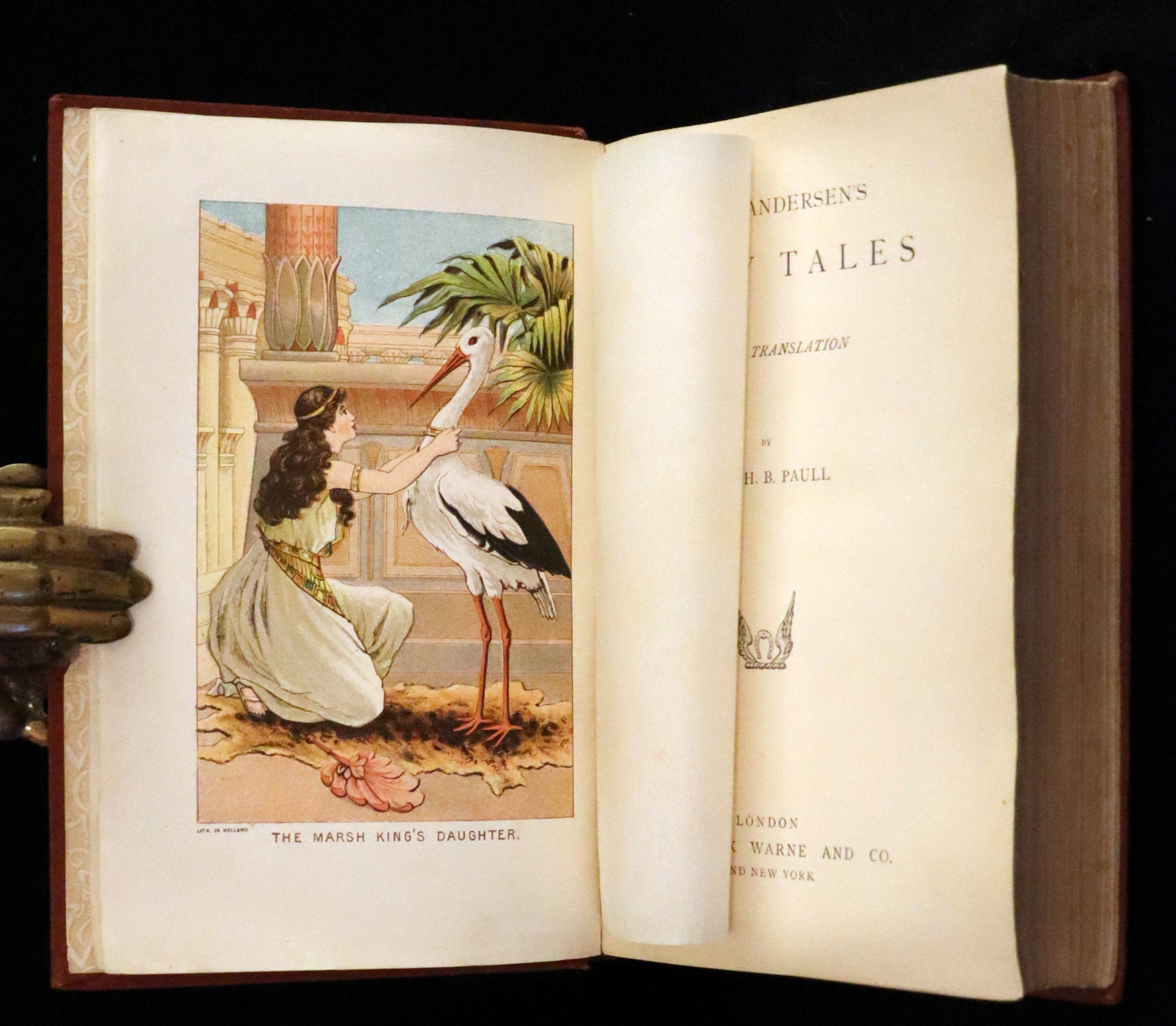 1895 Rare Victorian Book - Hans Christian Andersen's Fairy Tales ...
