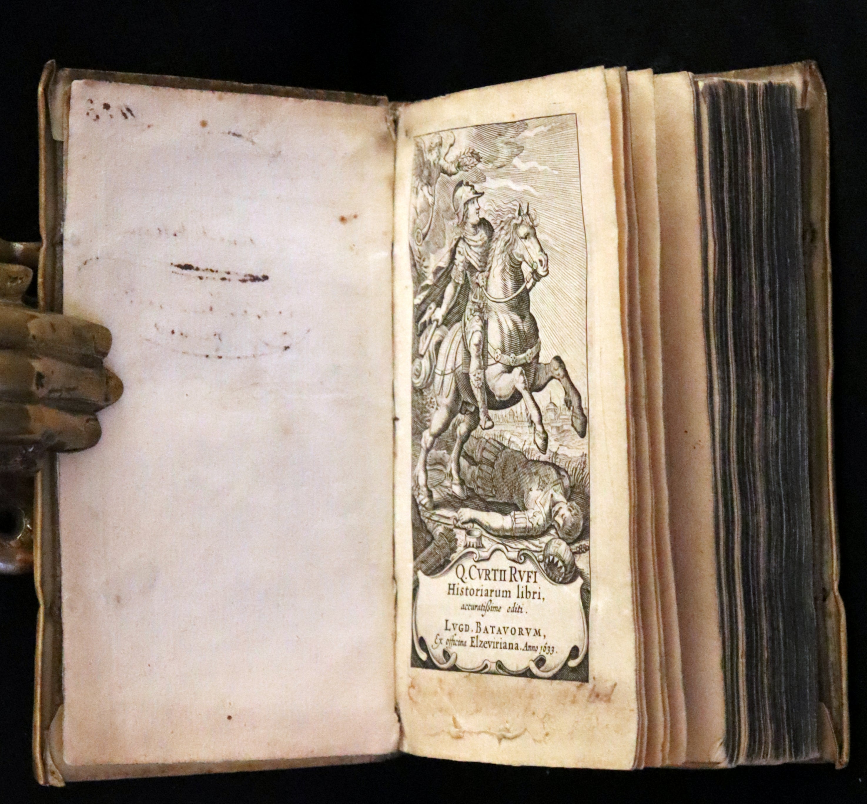1633 Rare Latin Vellum Book - Histories of Alexander the Great with Ma ...