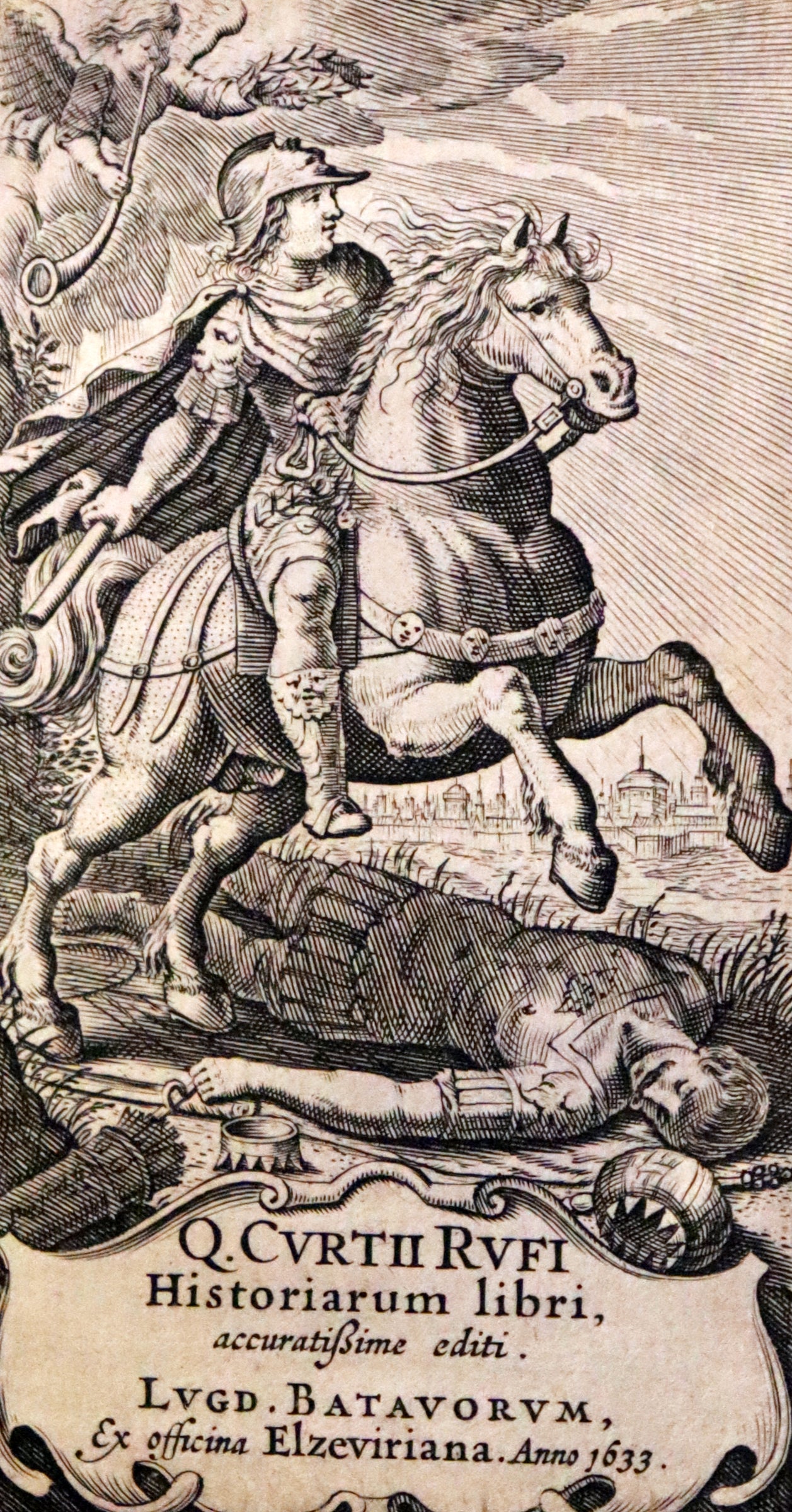 1633 Rare Latin Vellum Book - Histories of Alexander the Great with Map ...