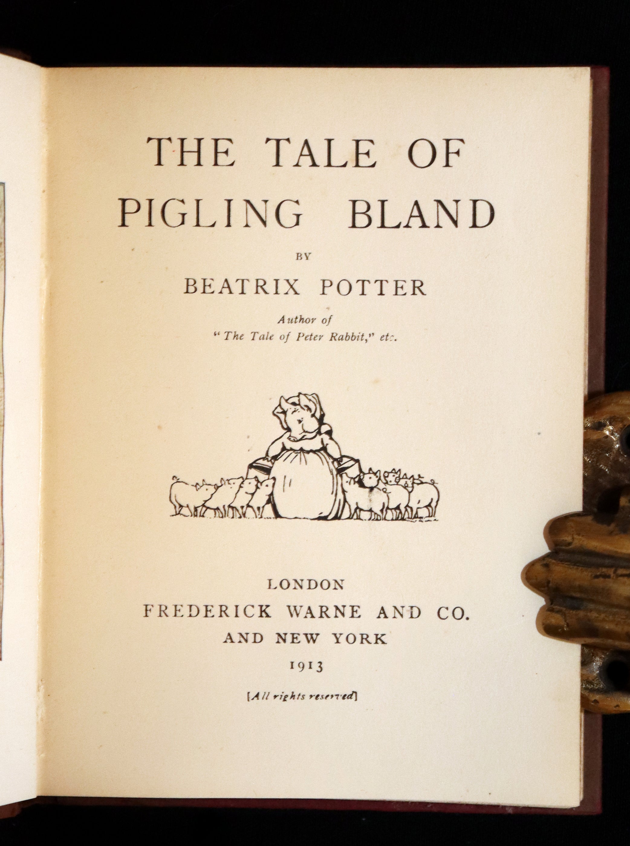 1913 Rare First Edition - The Tale of Pigling Bland by Beatrix Potter ...