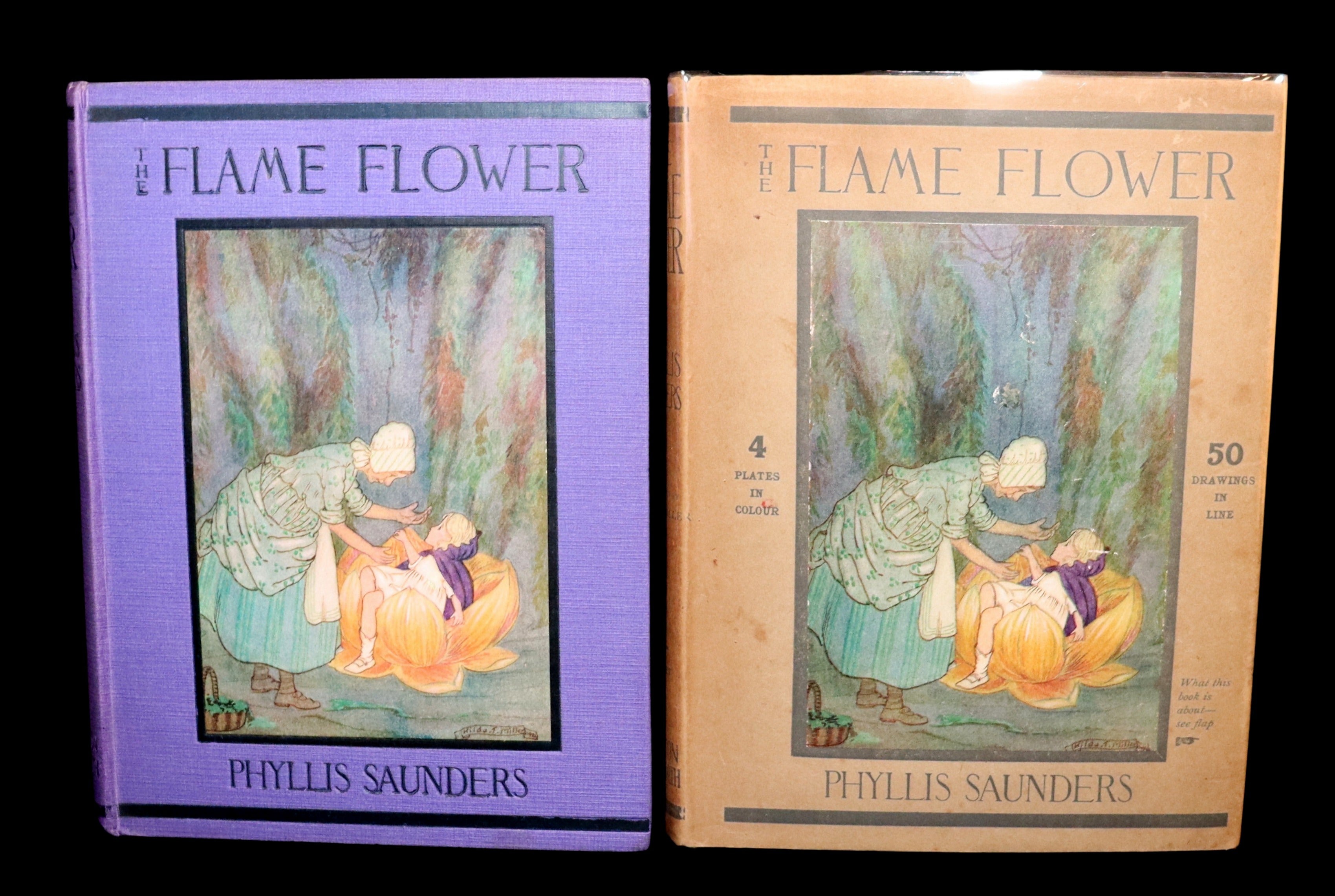 1922 Rare Book- The Flame Flower by Phyllis Saunders and Hilda T. Mill ...