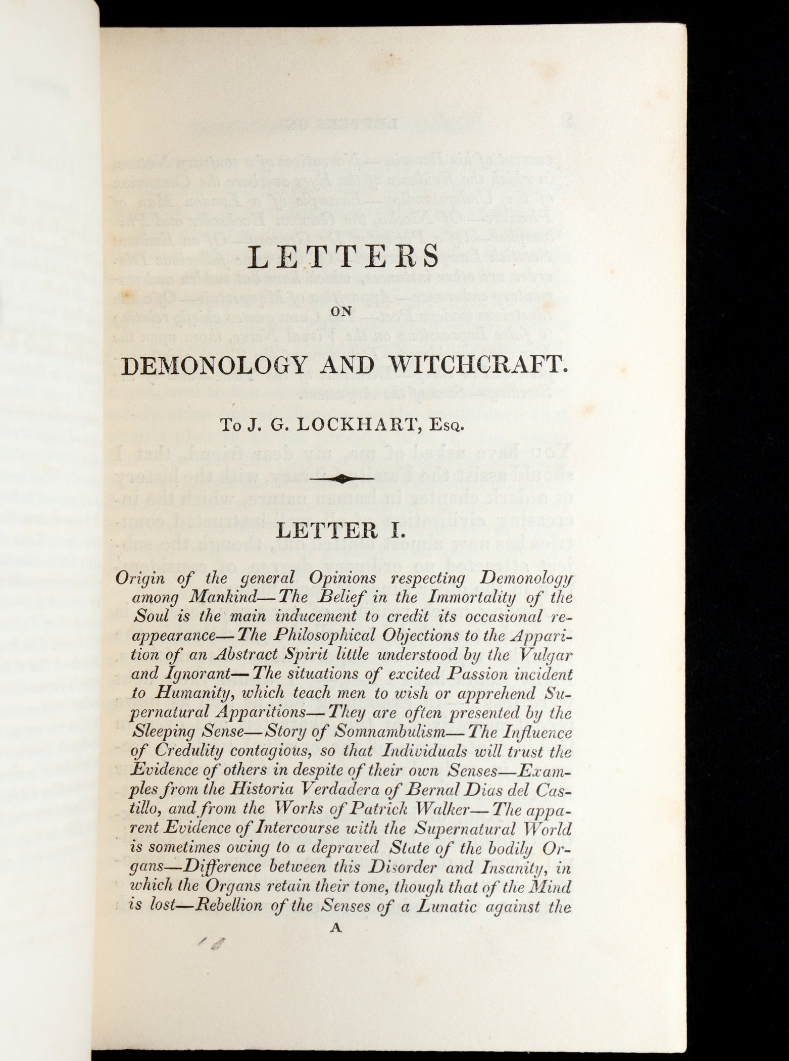 1830 First Edition bound by Wood - Letters on Demonology and Witchcraft ...