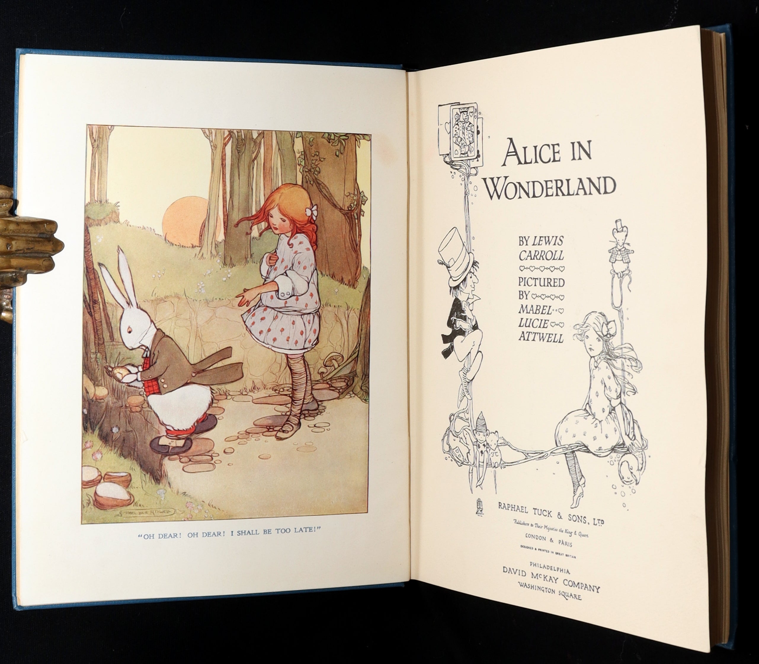 1911 First US Edition - Alice in Wonderland illustrated by Mabel Lucie ...