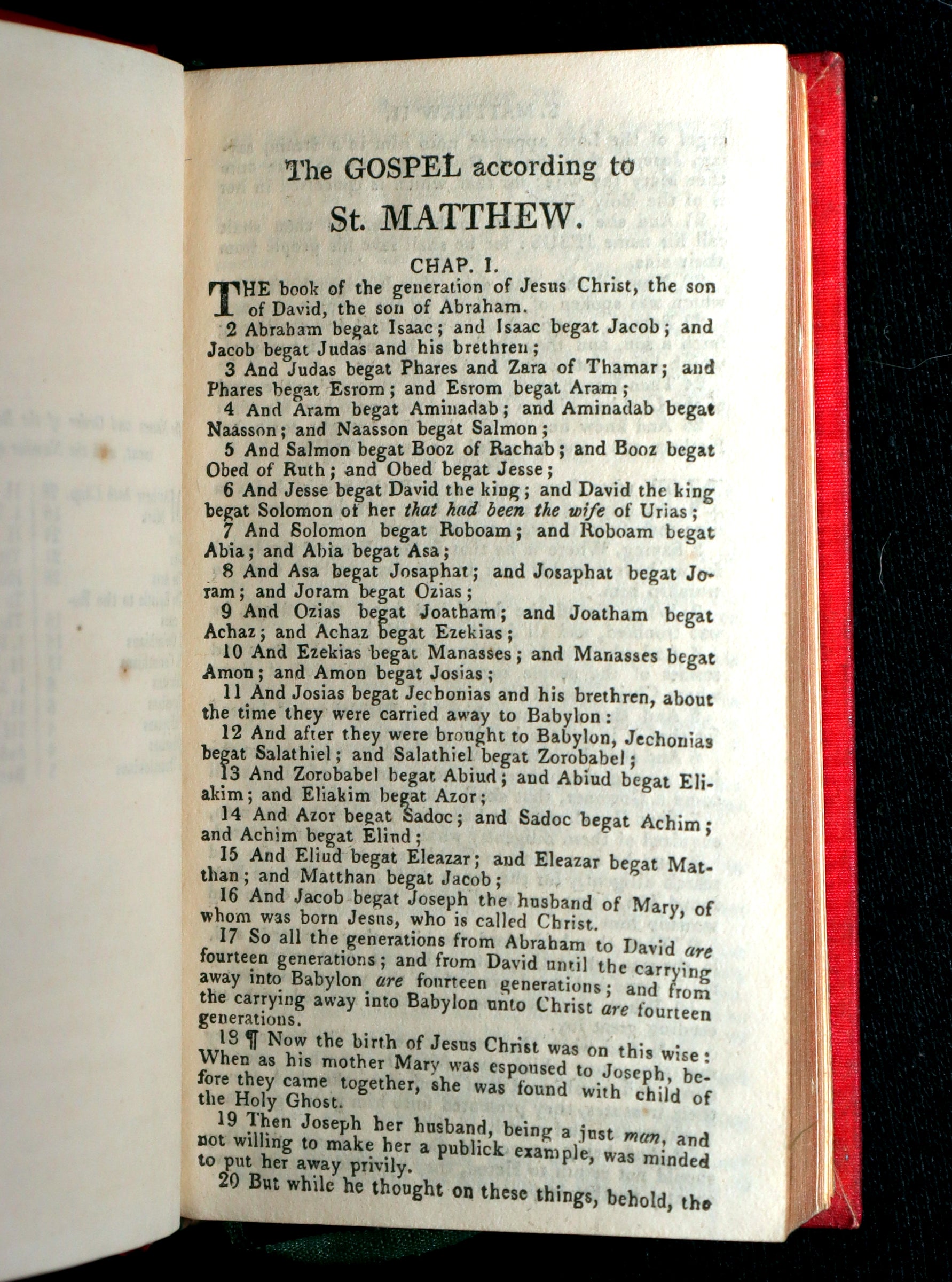 1818 Scarce Books in a Box - New Testament of Our Lord and Saviour ...