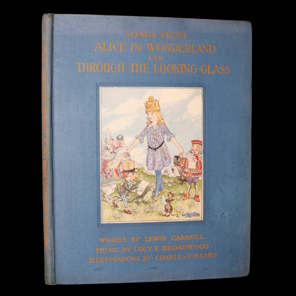 1921 Rare Songs from Alice in Wonderland Illustrated by Charles Folkard ...