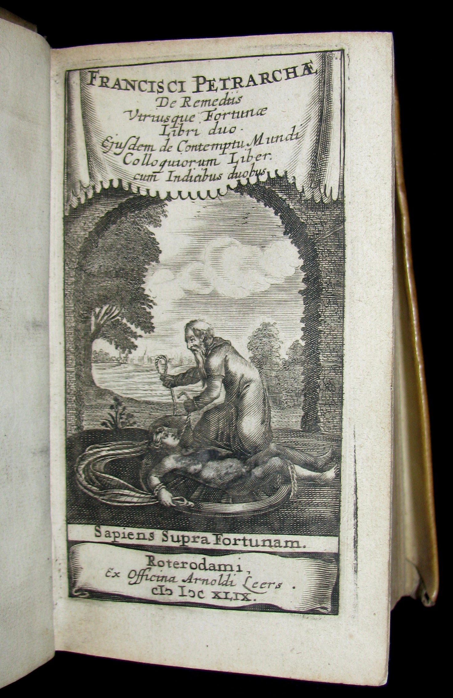 1649 Rare Book - Petrarch's Remedies for Fortune Fair and Foul (De ...