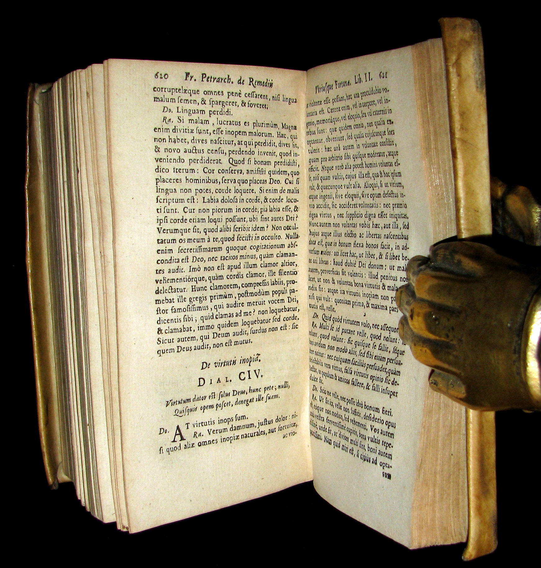 1649 Rare Book - Petrarch's Remedies for Fortune Fair and Foul (De ...