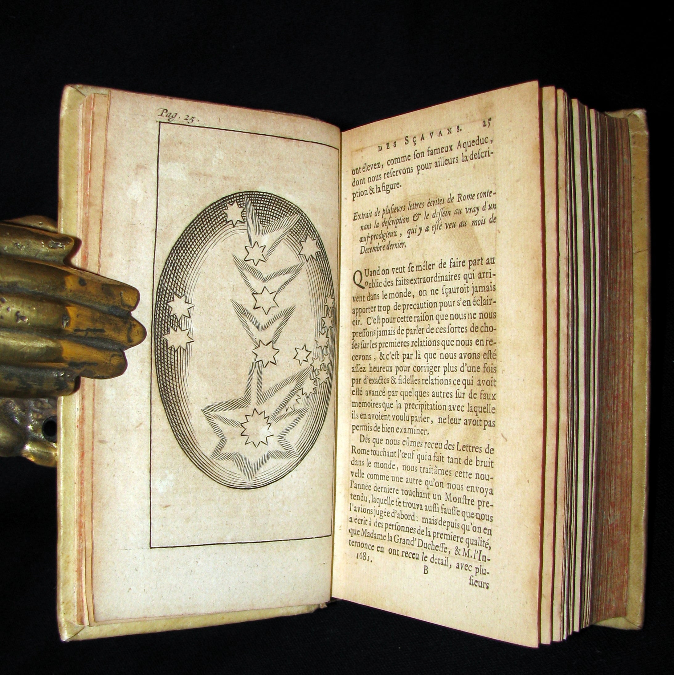 1682 Rare French Book - Scientists' Journal for year 1681 - Including ...
