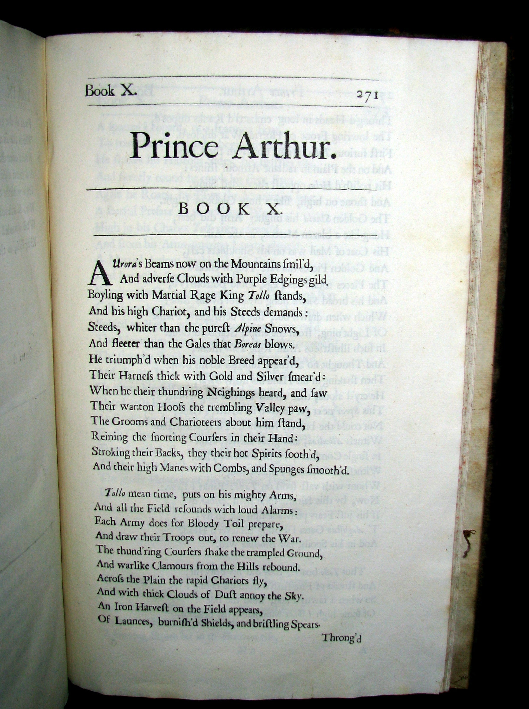 1695 Rare English Book ~ KING ARTHUR - Prince ARTHUR. An Heroick Poem ...