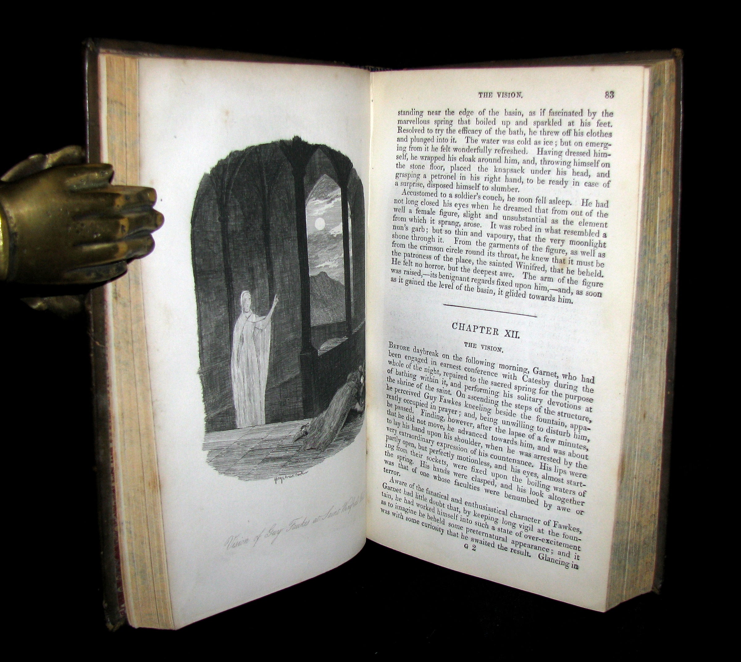 1857 Rare Book - Guy Fawkes, or the Gunpowder Treason illustrated by C ...