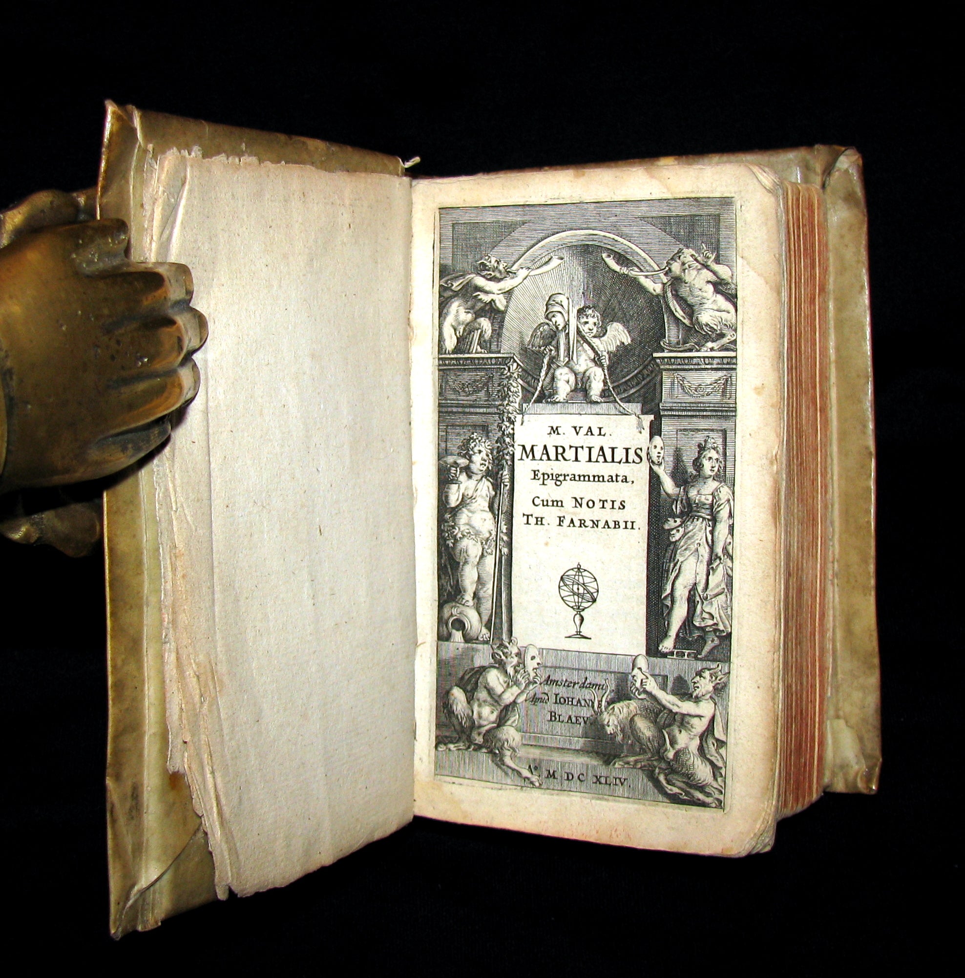 1644 Rare Latin vellum Book - MARTIAL's Epigrams - M. Val Martialis ...