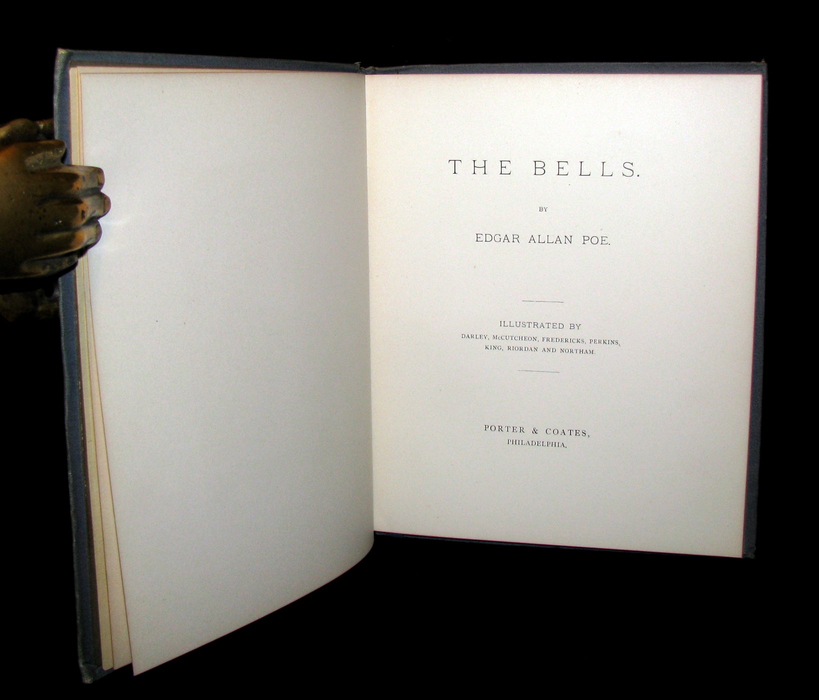 1881 Rare Victorian Book - The Bells by Edgar Allan POE (Illustrated ...