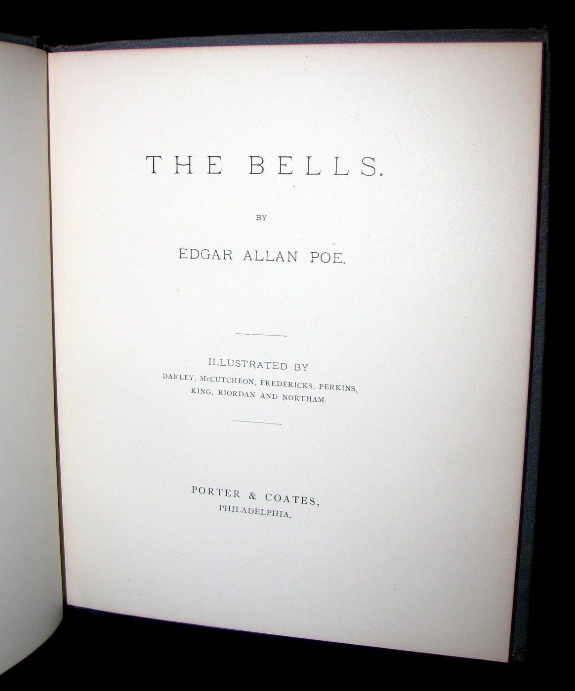 1881 Rare Victorian Book - The Bells by Edgar Allan POE (Illustrated ...