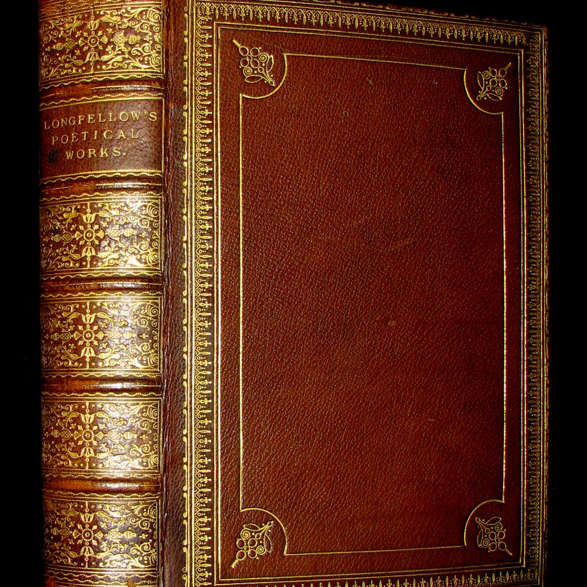 1877 Rare Victorian Book - The Poetical Works of Longfellow Illustrated ...