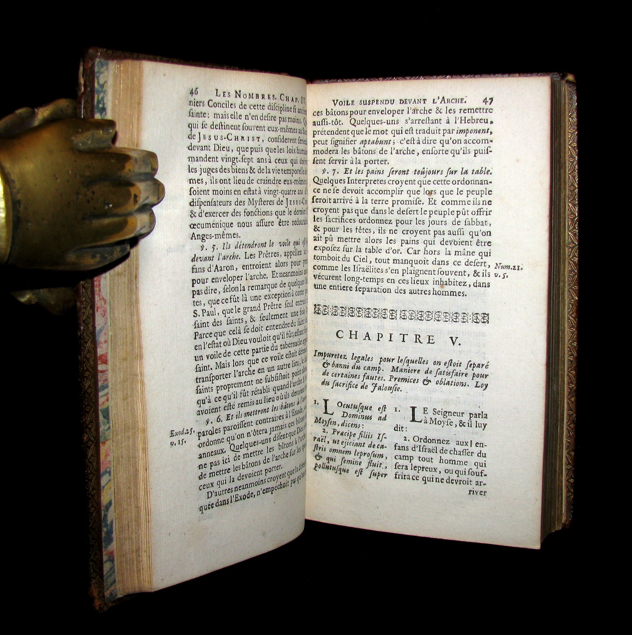 1697 Rare Latin French Bible - The Book of Numbers - Les Nombres by Le ...
