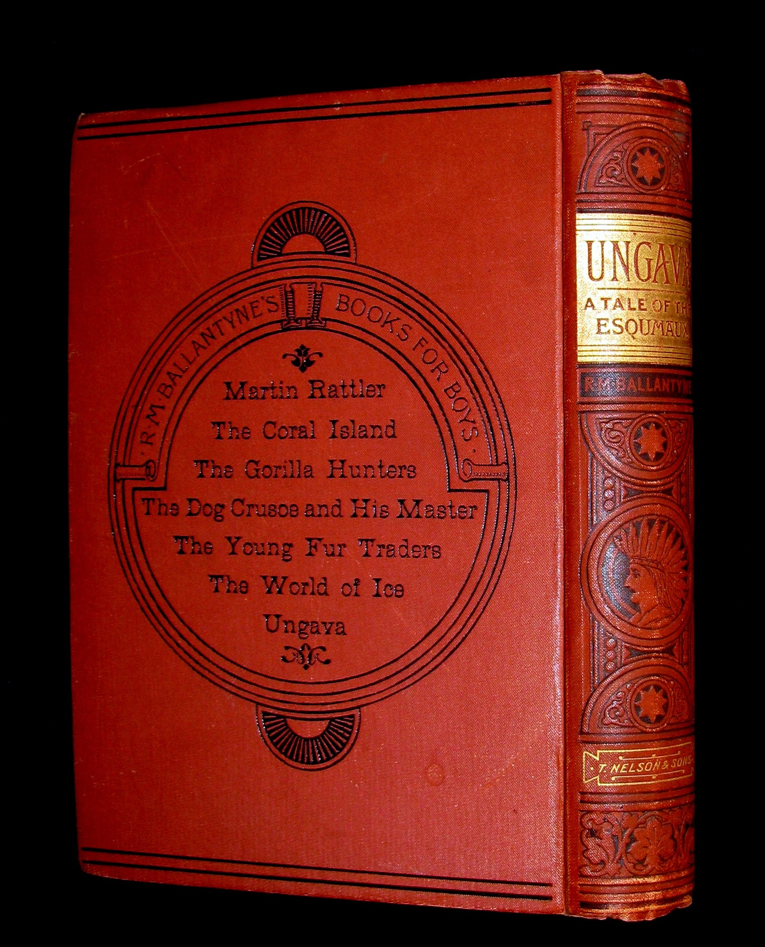 1894 Rare Victorian Book - UNGAVA A Tale of Esquimau Land by Robert Mi ...
