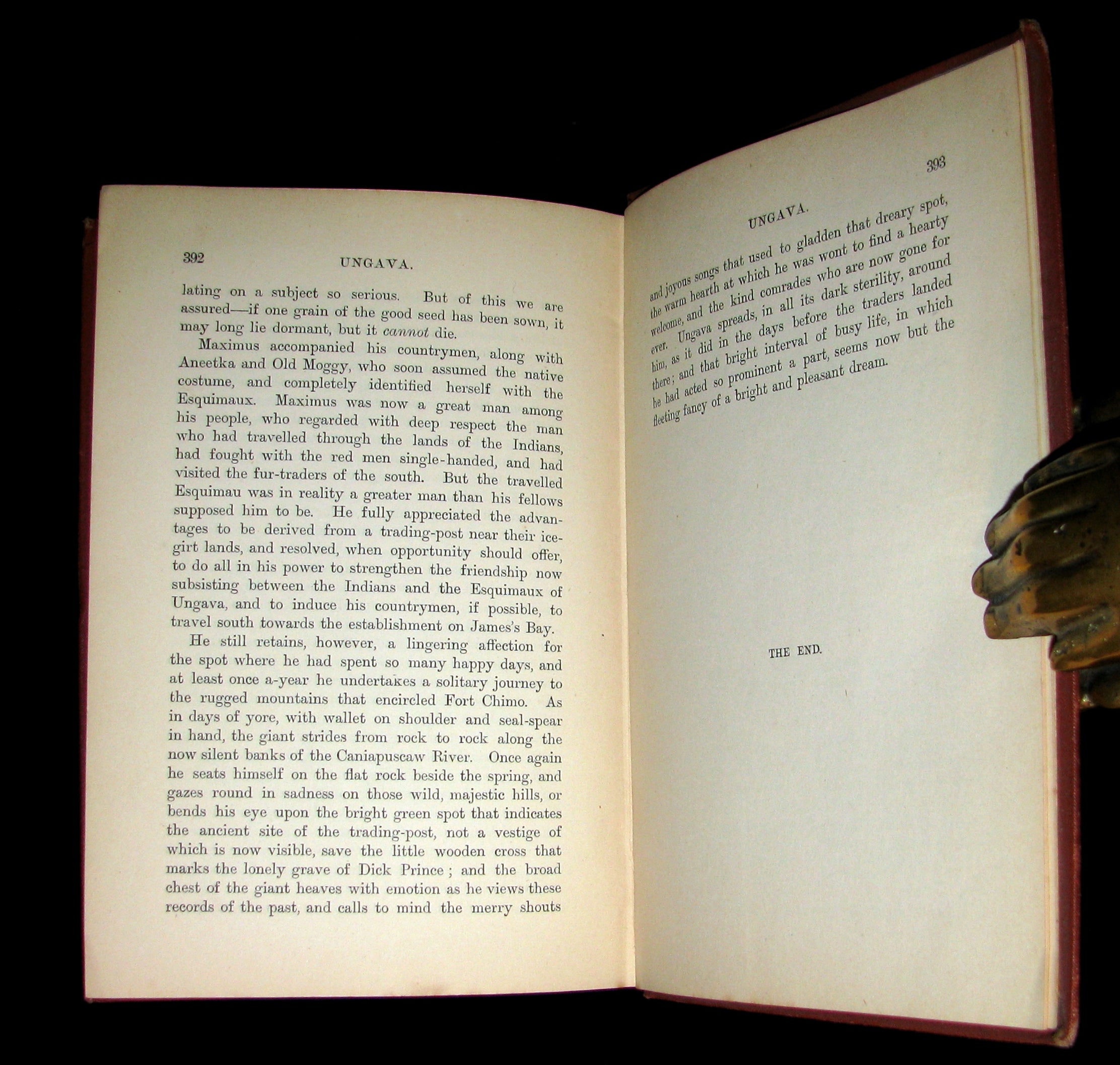 1894 Rare Victorian Book - UNGAVA A Tale of Esquimau Land by Robert Mi ...
