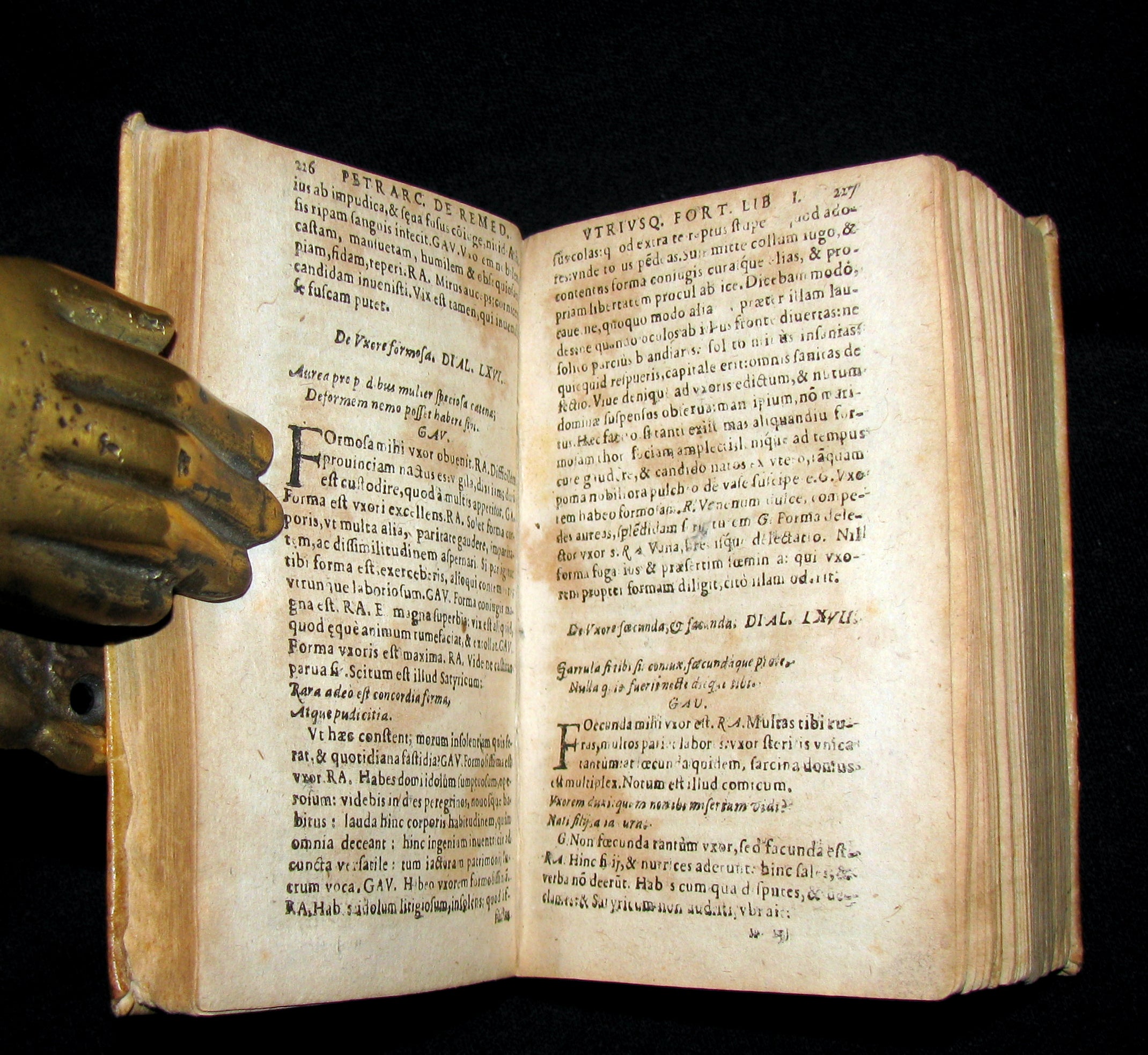 1645 Rare Latin Book - Francesco Petrarca - Petrarch's Remedies for Fo ...