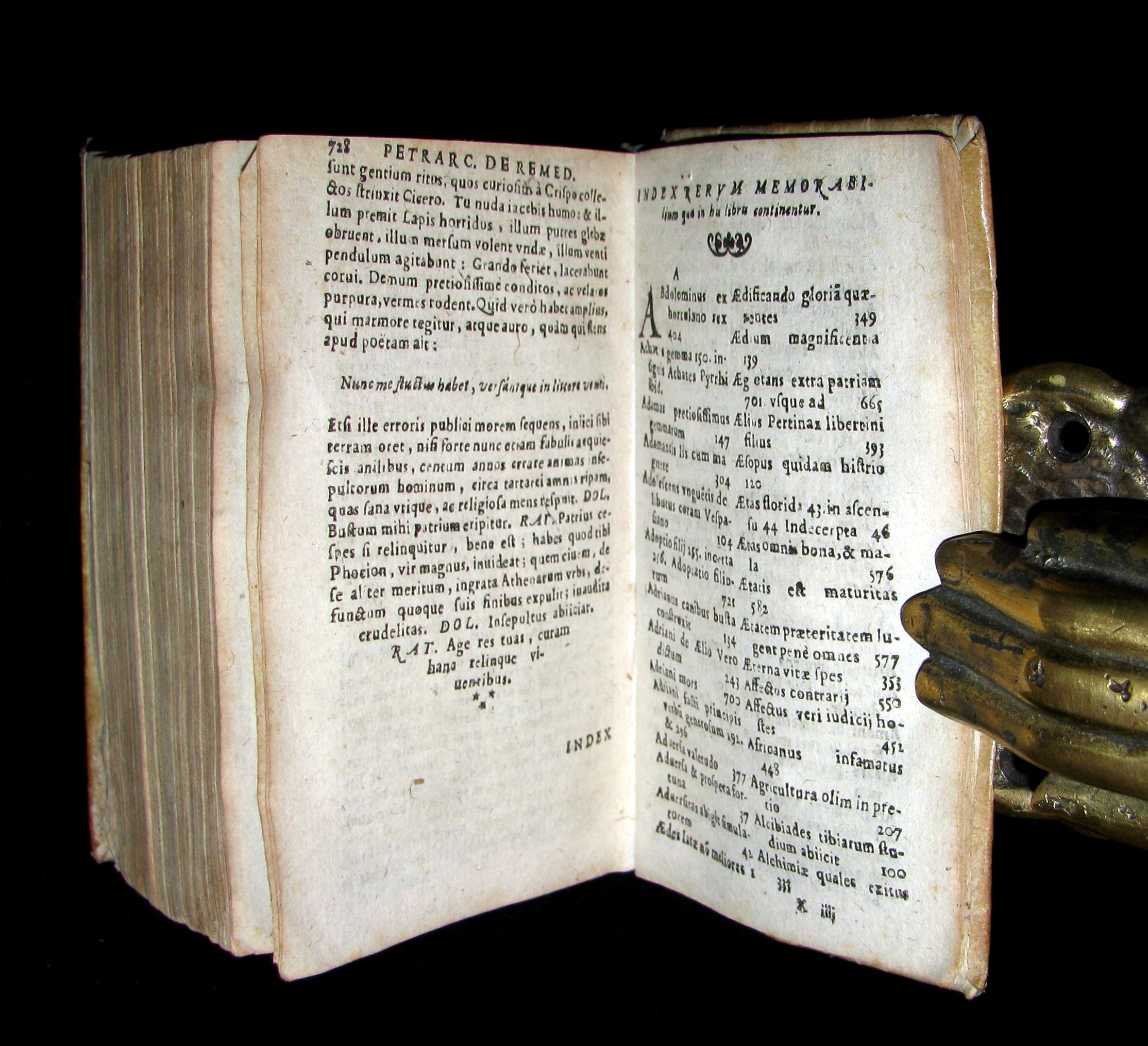 1645 Rare Latin Book - Francesco Petrarca - Petrarch's Remedies for Fo ...