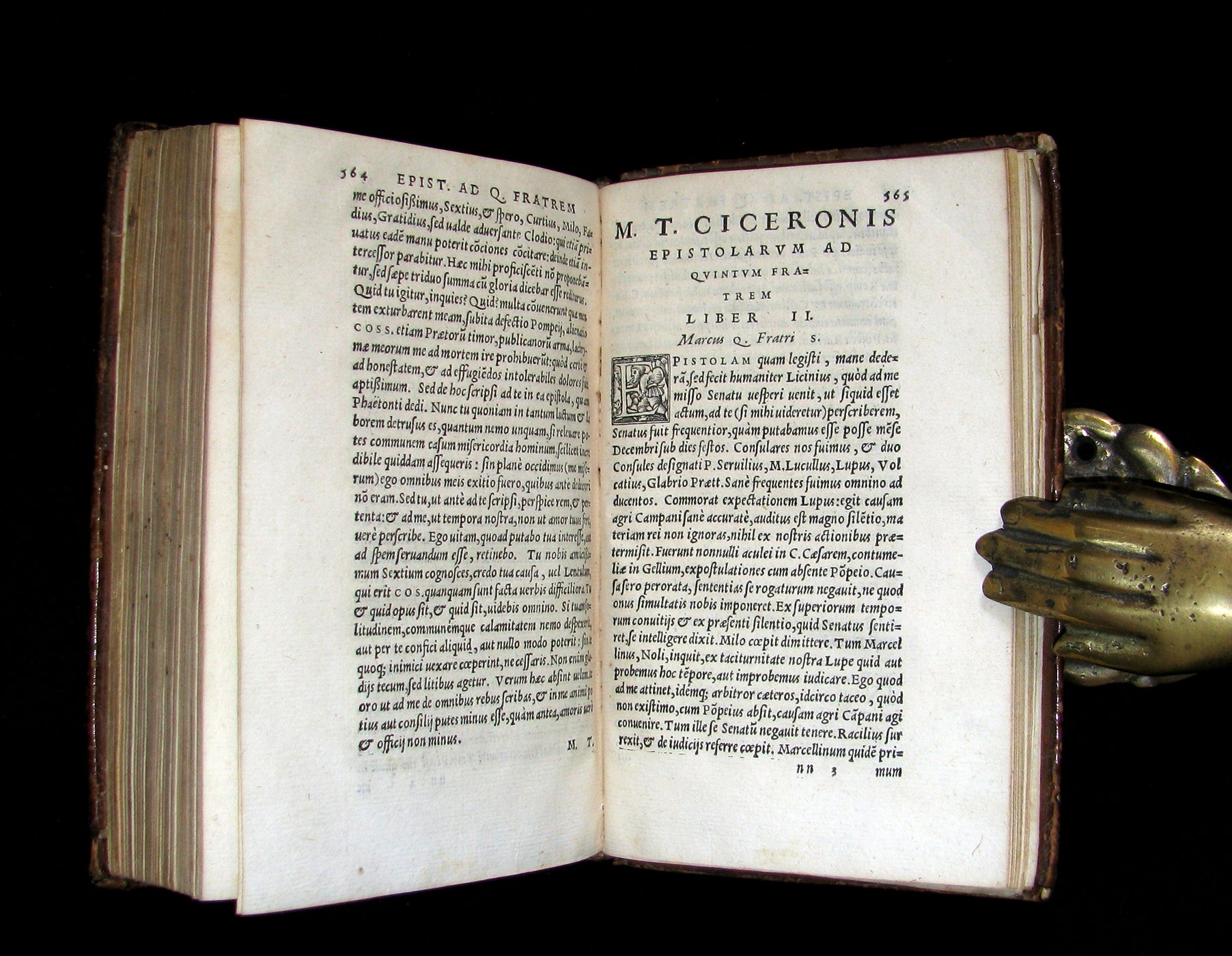 1562 Scarce Latin Book - Letters of Cicero to his friend Atticus, to ...