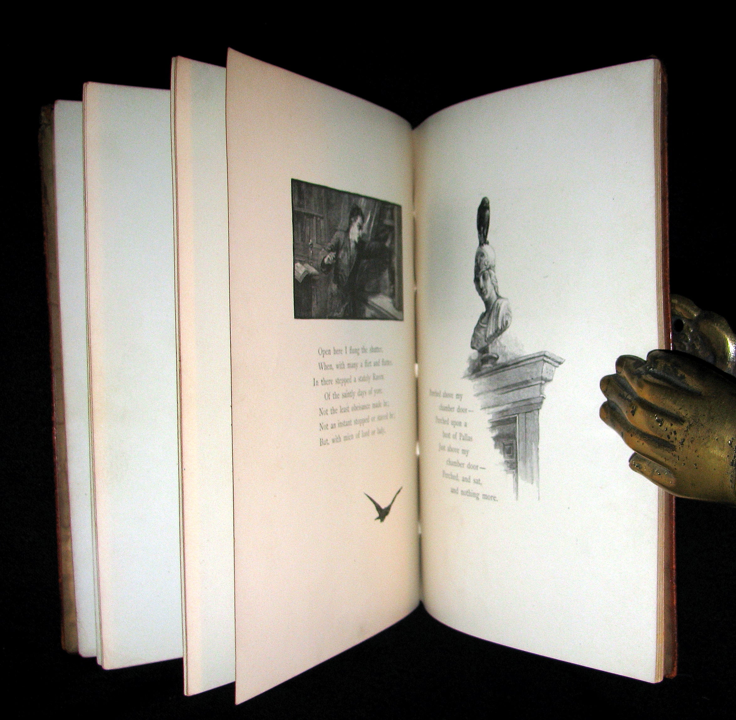 1887 Scarce Victorian Book - The RAVEN by Edgar Allan POE (Illustrated ...